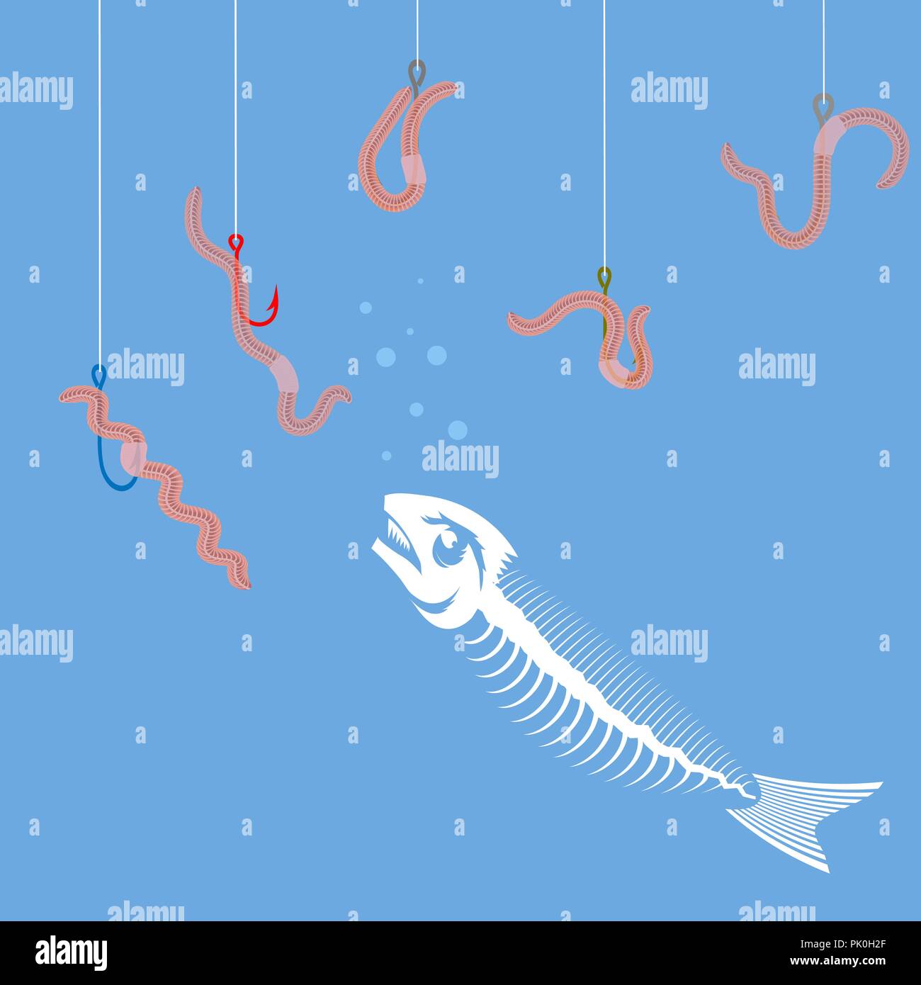 Vers marins Banque d'images vectorielles - Alamy