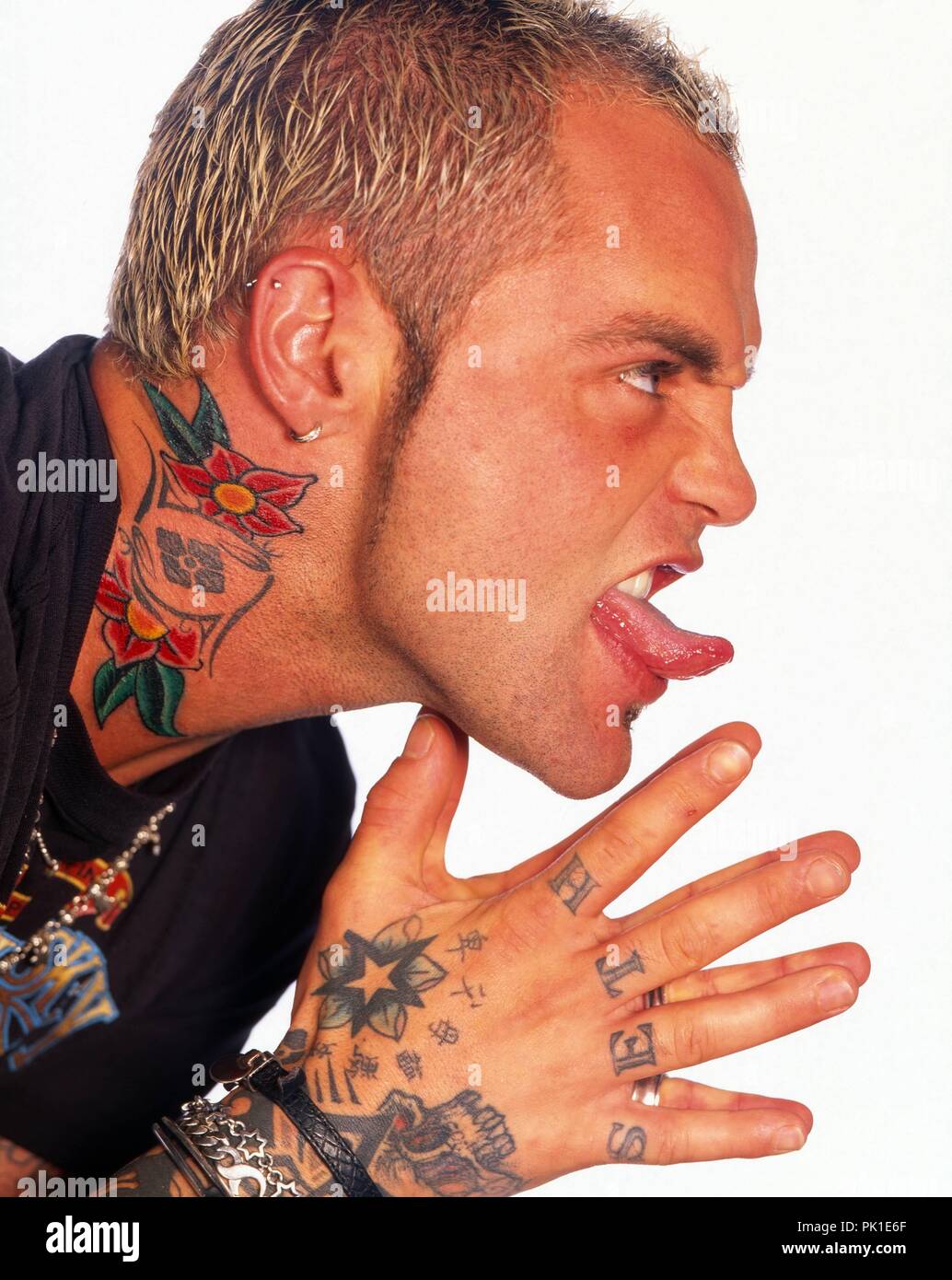 Shifty Shellshock, Sänger der amerikanischen bande croisé 'Crazy Town ...