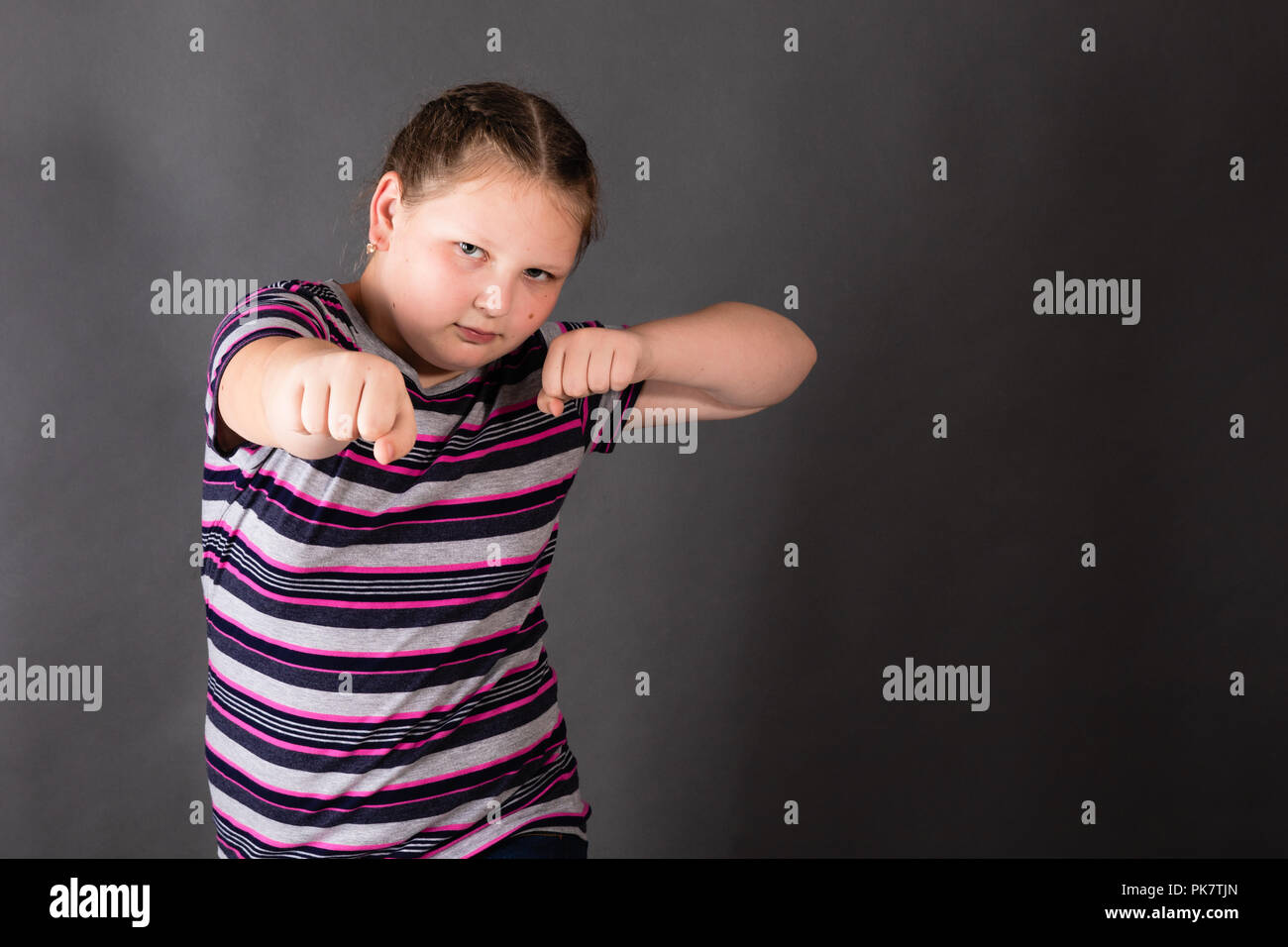 Obese kid girl Banque de photographies et d’images à haute résolution ...