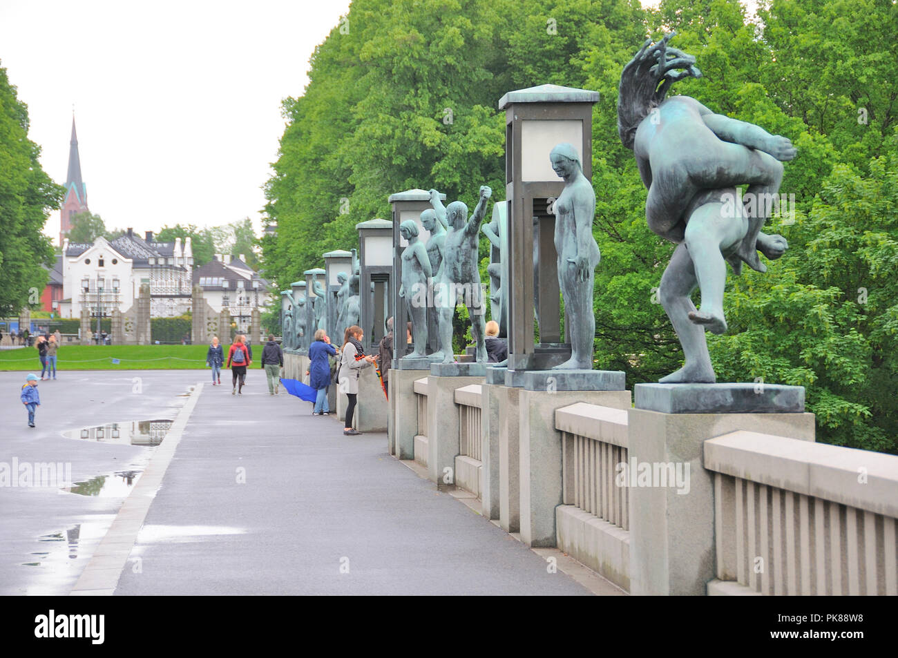 La Norvège à Oslo, juin 06-2017 Parc Vigeland Sculpture Park, ou ...