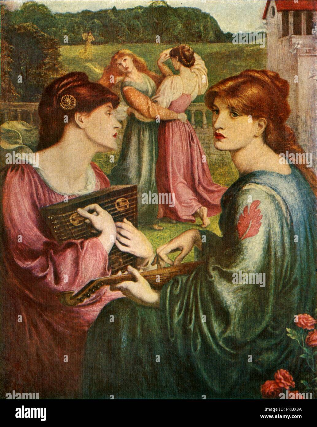 'The Bower Meadow', 1850-1872, (c1912). Artiste : Dante Gabriel ...