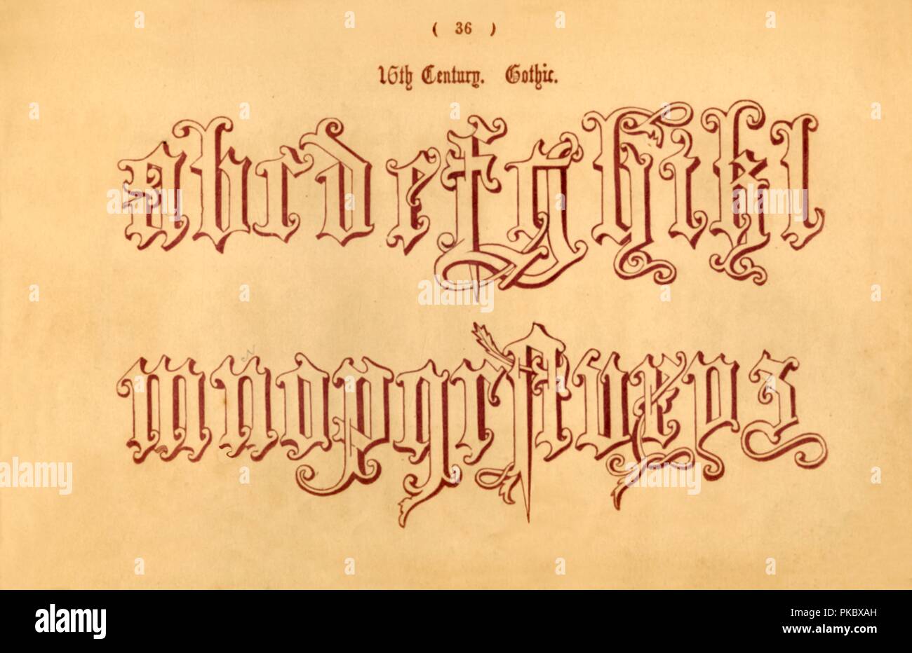 Gothic alphabet Banque de photographies et d’images à haute résolution ...