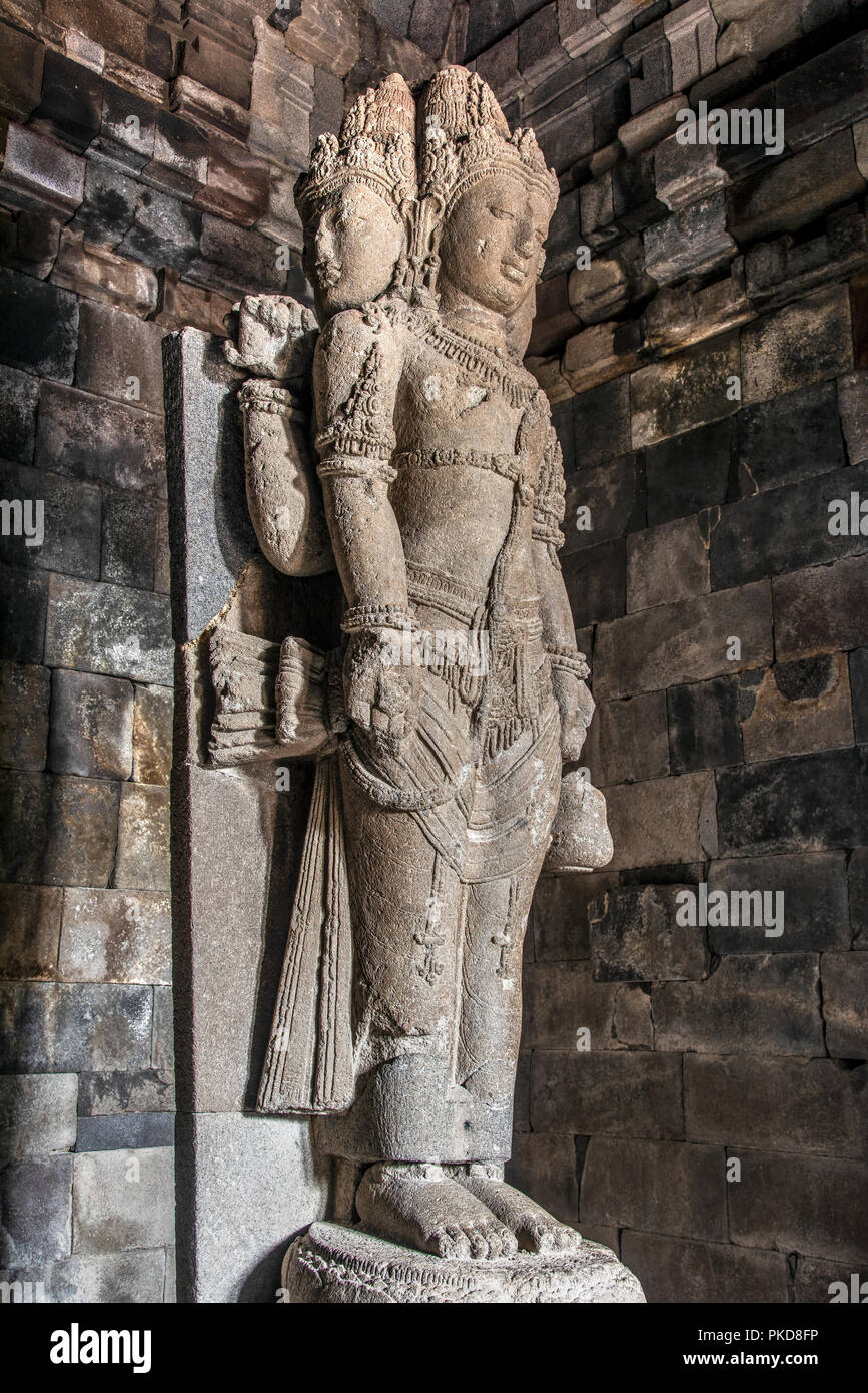 Statue de Brahma, Candi Brahma, Prambanan temple complexe, Yogyakarta ...