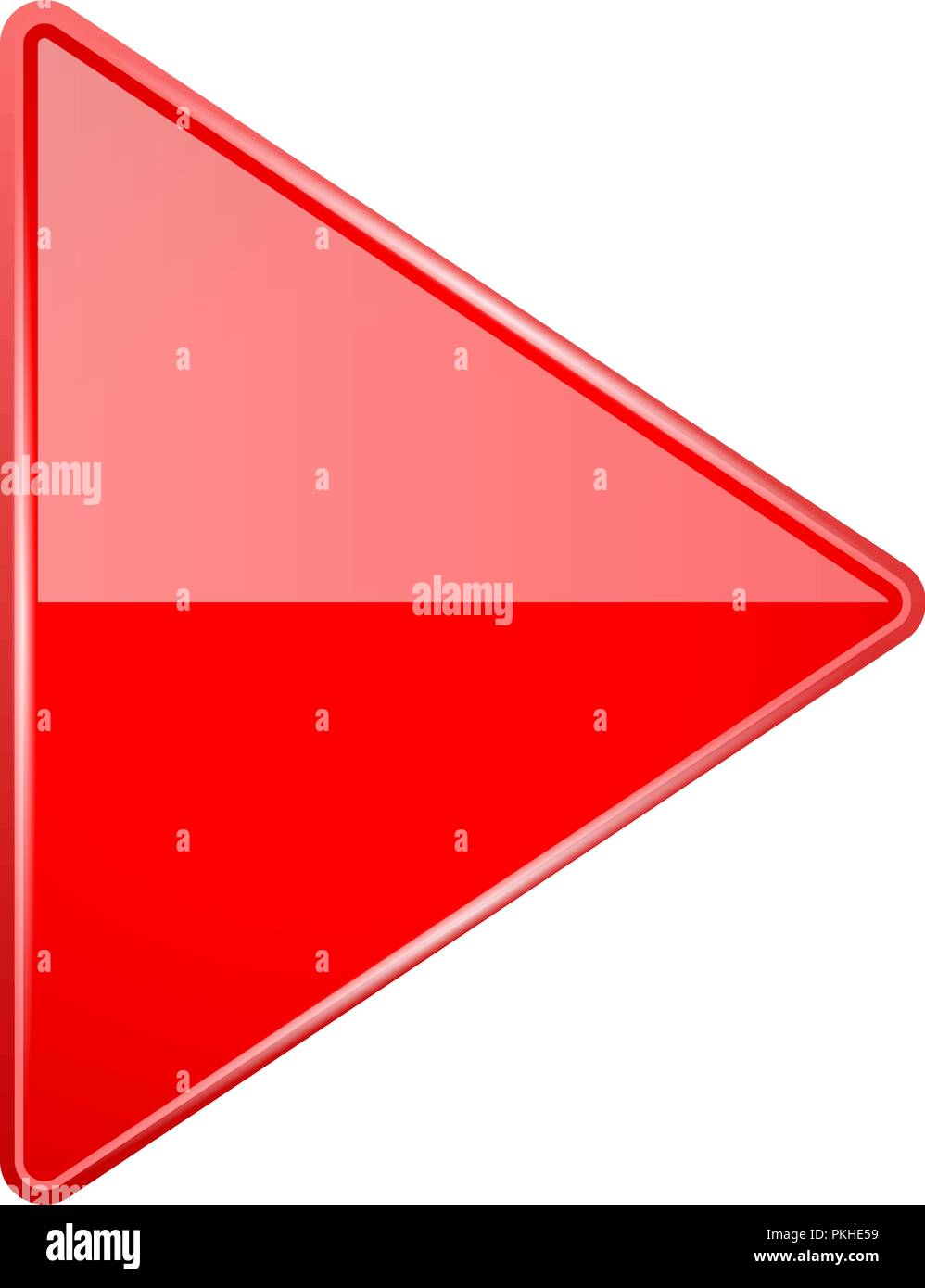 Bouton fleche play Banque d'images vectorielles - Alamy