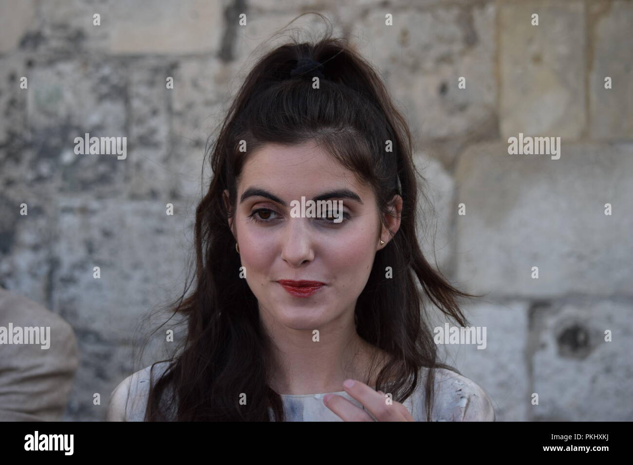 Chust claire, l'actrice Photo Stock - Alamy