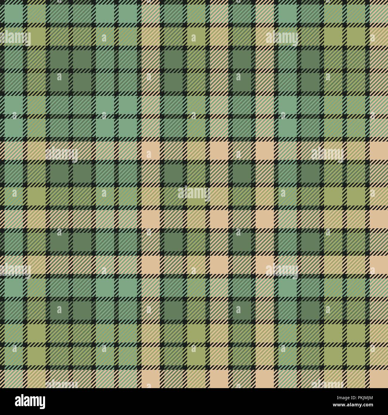 Tissu à carreaux mosaïque vert texture seamless pattern. Modèle plat ...