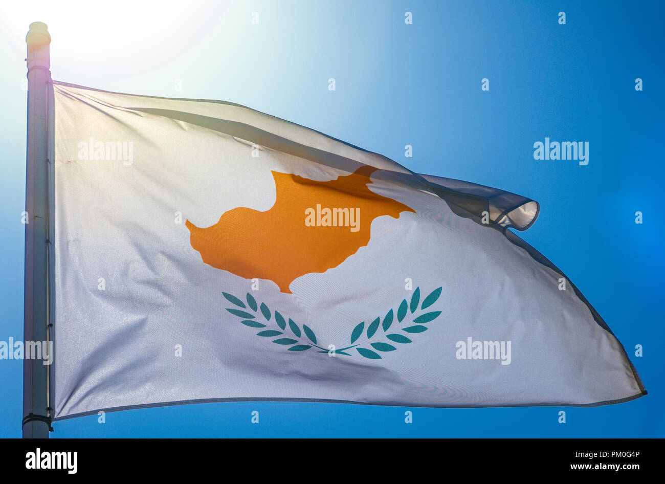 Drapeau chypre Banque de photographies et d’images à haute résolution ...