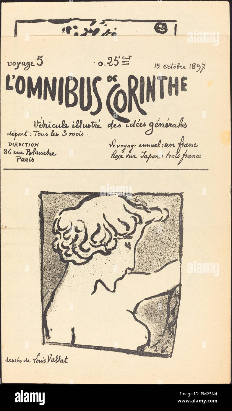 Journal trimestriel avec illustrations lithographiques Banque de ...