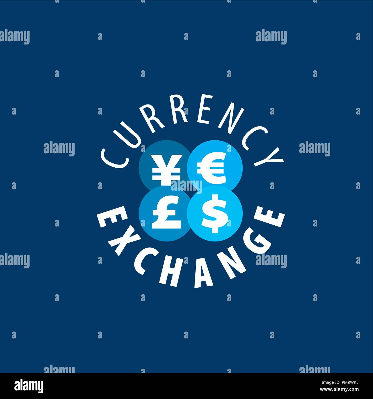Currency exchange rate vector logo Banque d'images vectorielles - Alamy