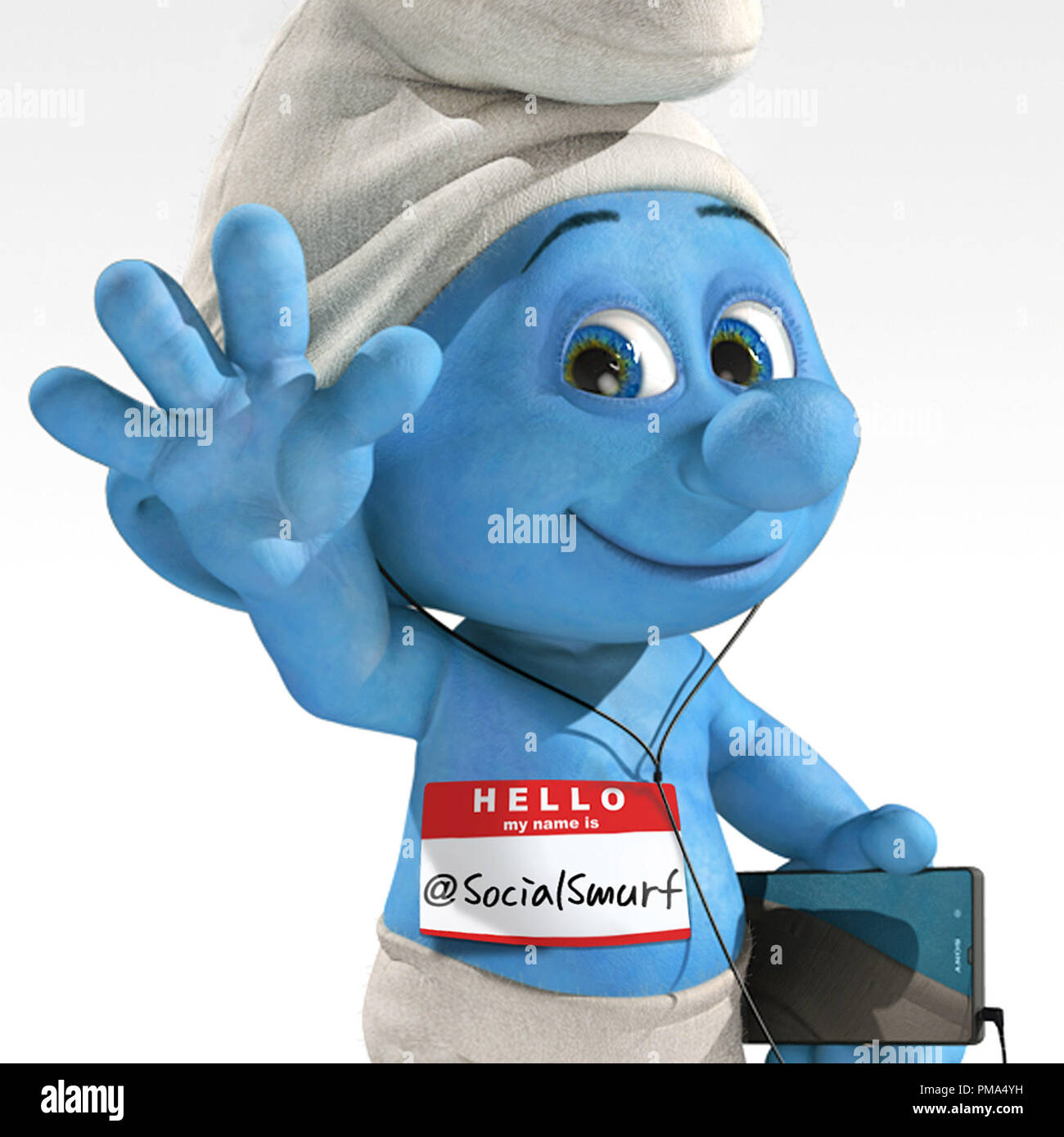 Les médias sociaux (Smurf Mario Lopez) dans la région de Columbia ...
