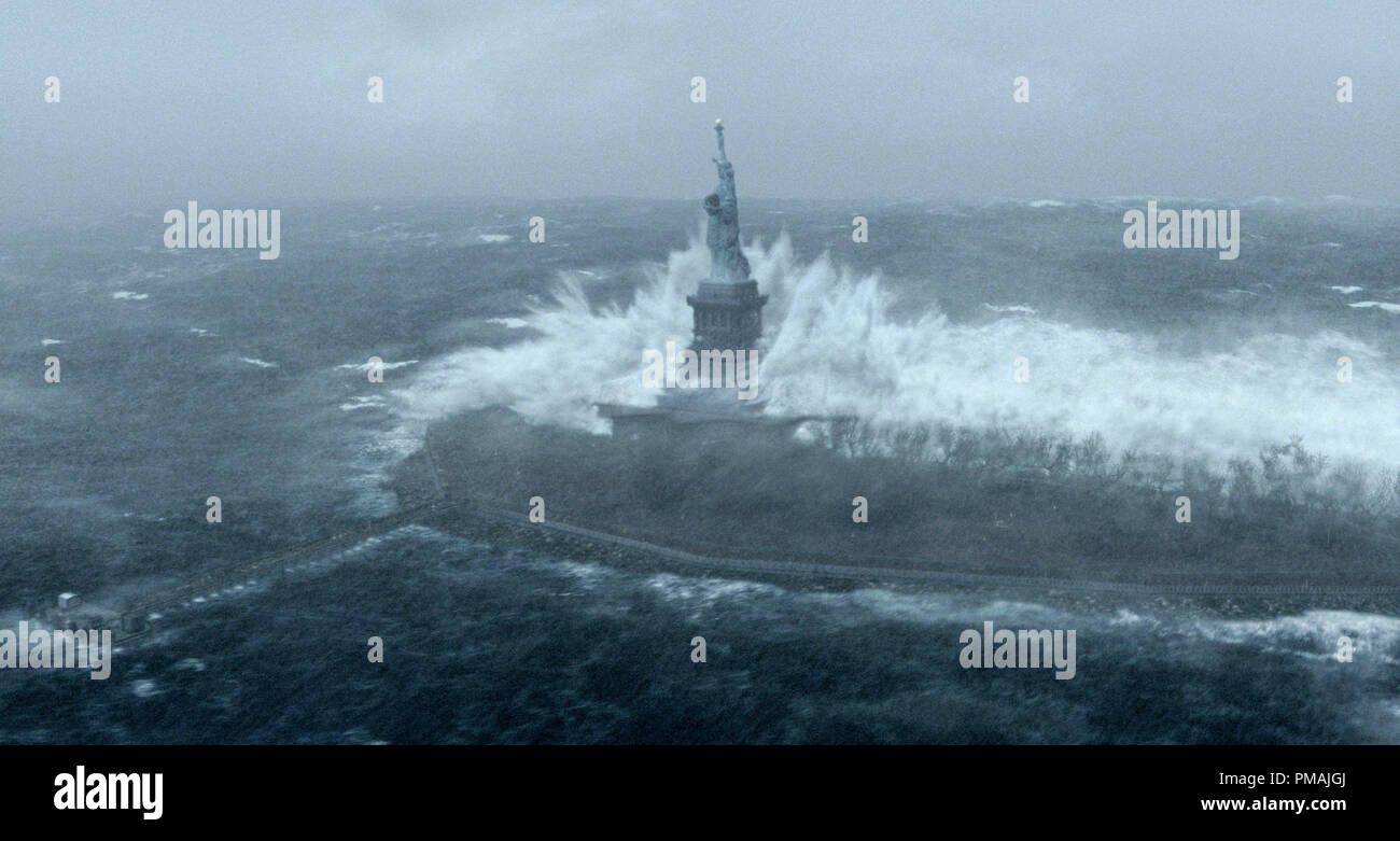 Un tsunami d'inondations La ville de New York à la suite d'un ...