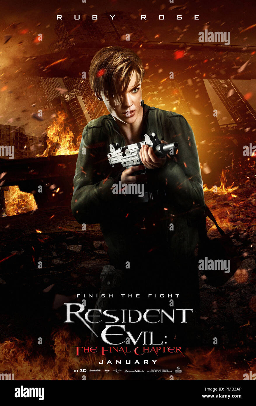Resident Evil The Final Chapter Poster Banque d'image et photos - Alamy