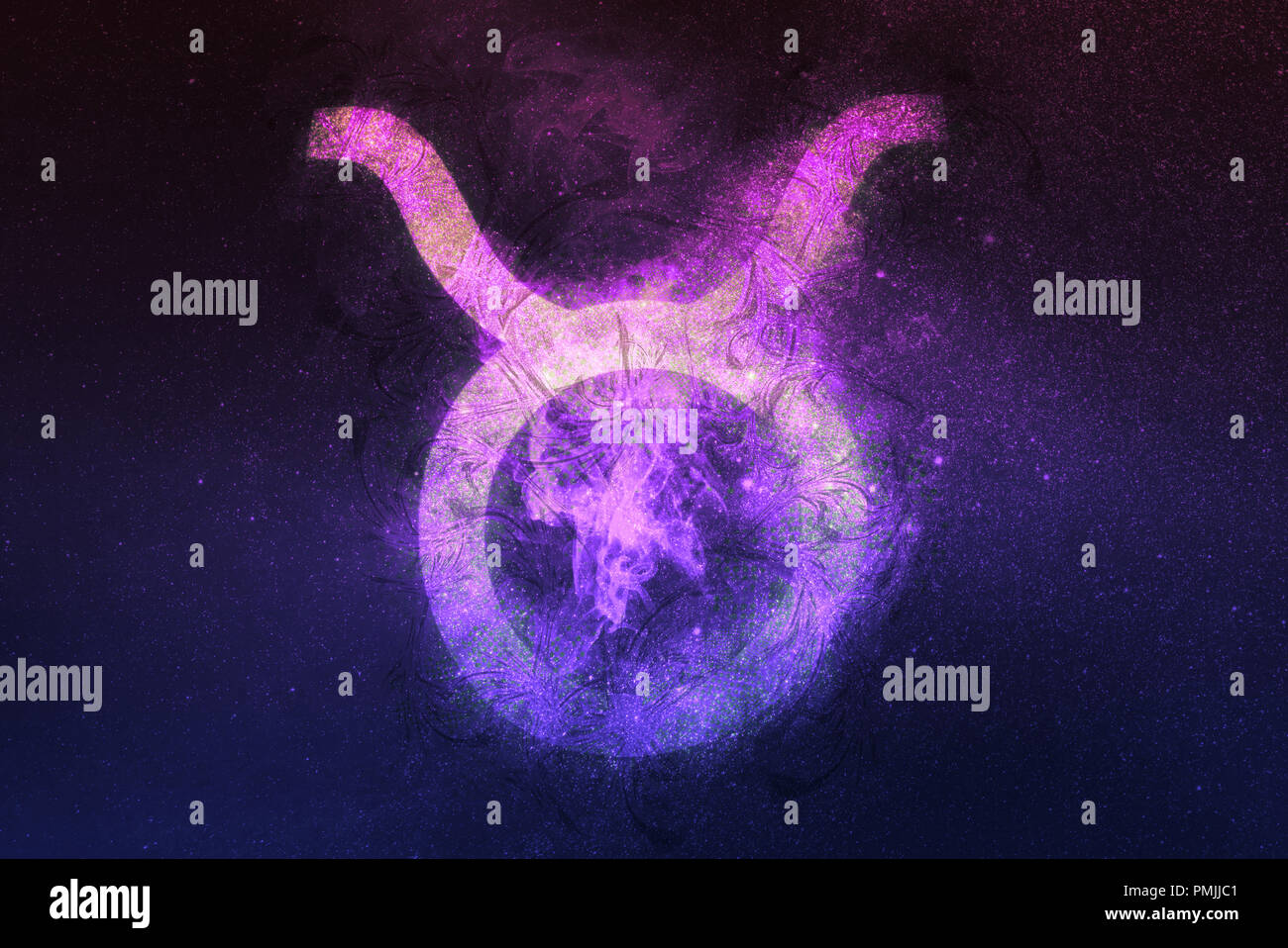 Symbole du taureau signe astro Banque de photographies et d’images à ...