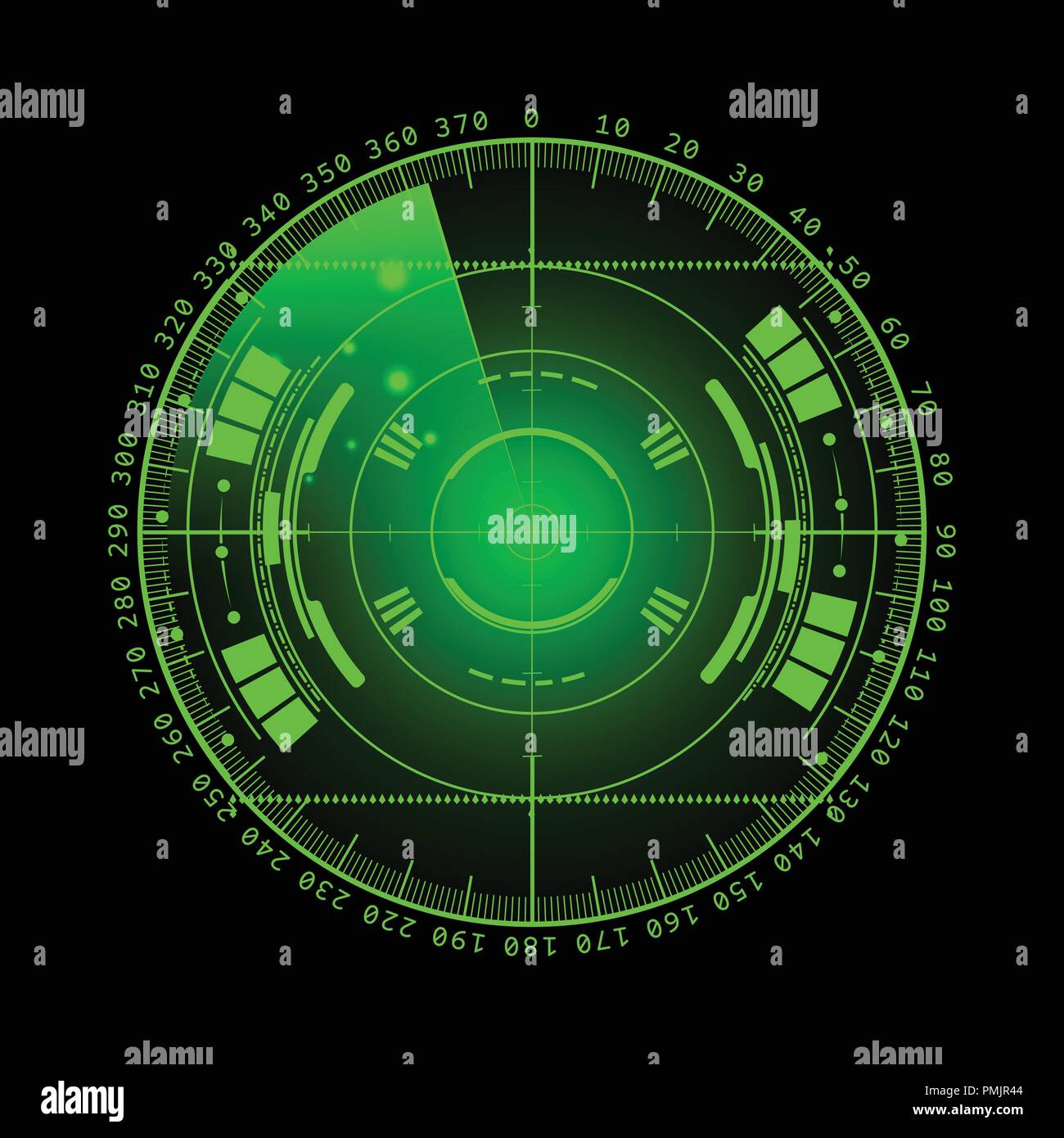 L'écran Radar. Vector illustration pour votre conception. Arrière-plan ...