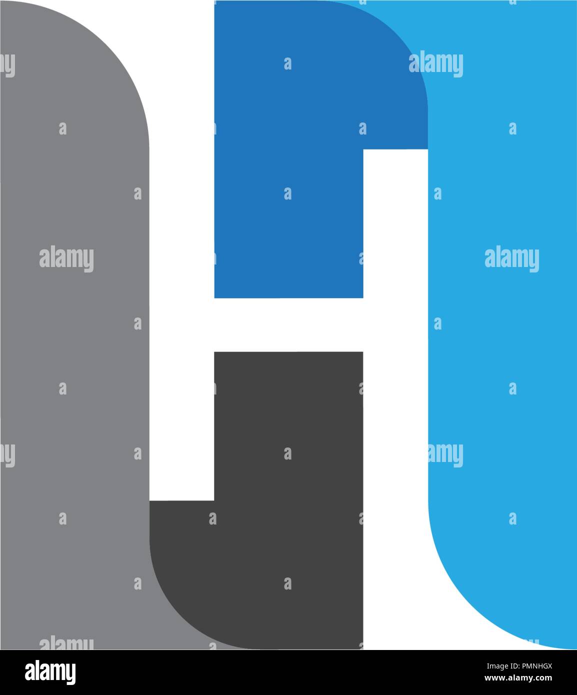 H Logo Hexagon Banque d'image et photos - Alamy