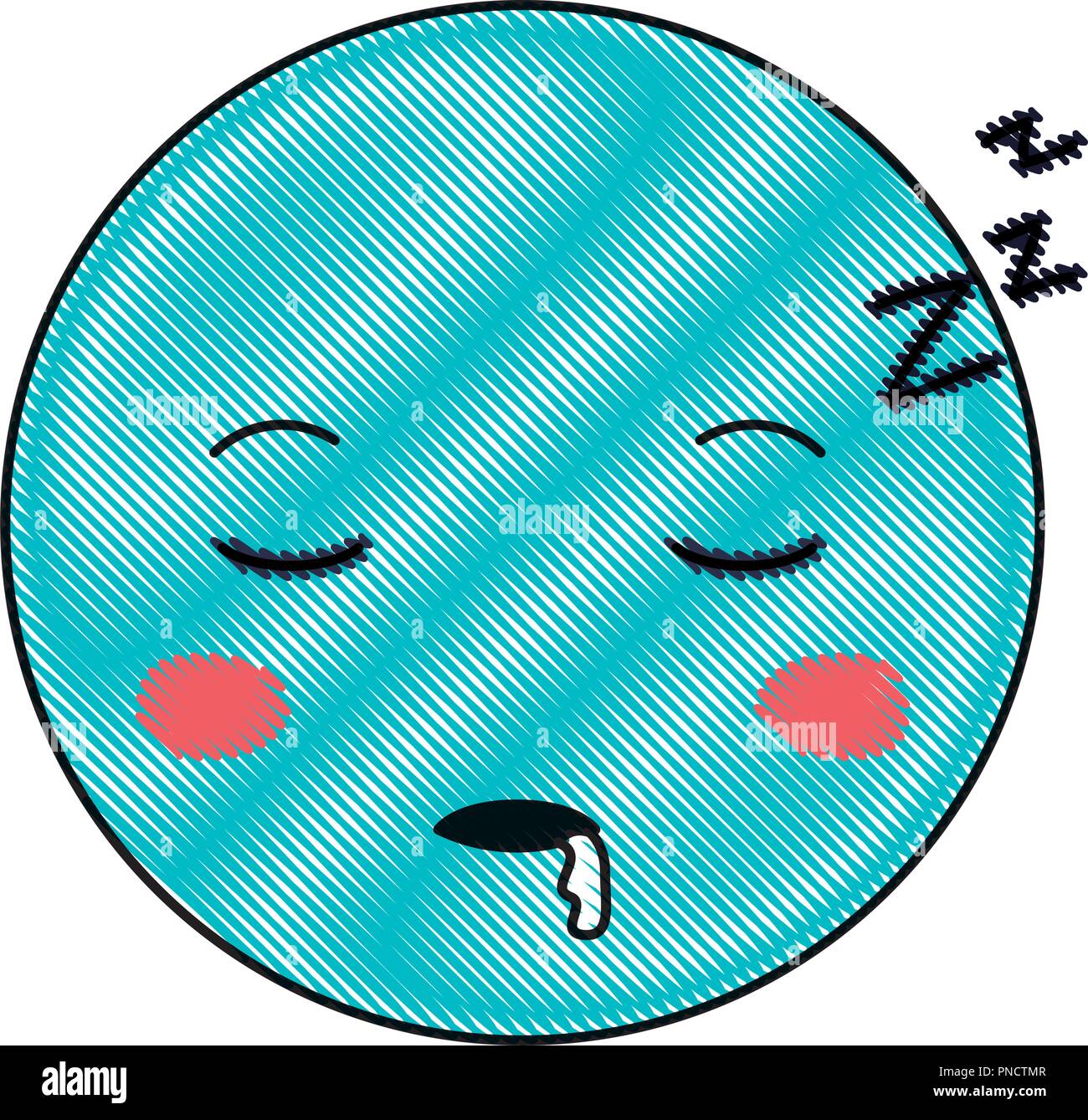 Sleeping Face Emoji Banque d'images vectorielles - Alamy