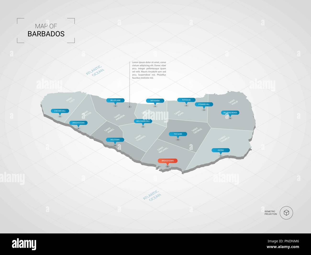 Barbados map Banque de photographies et d’images à haute résolution - Alamy