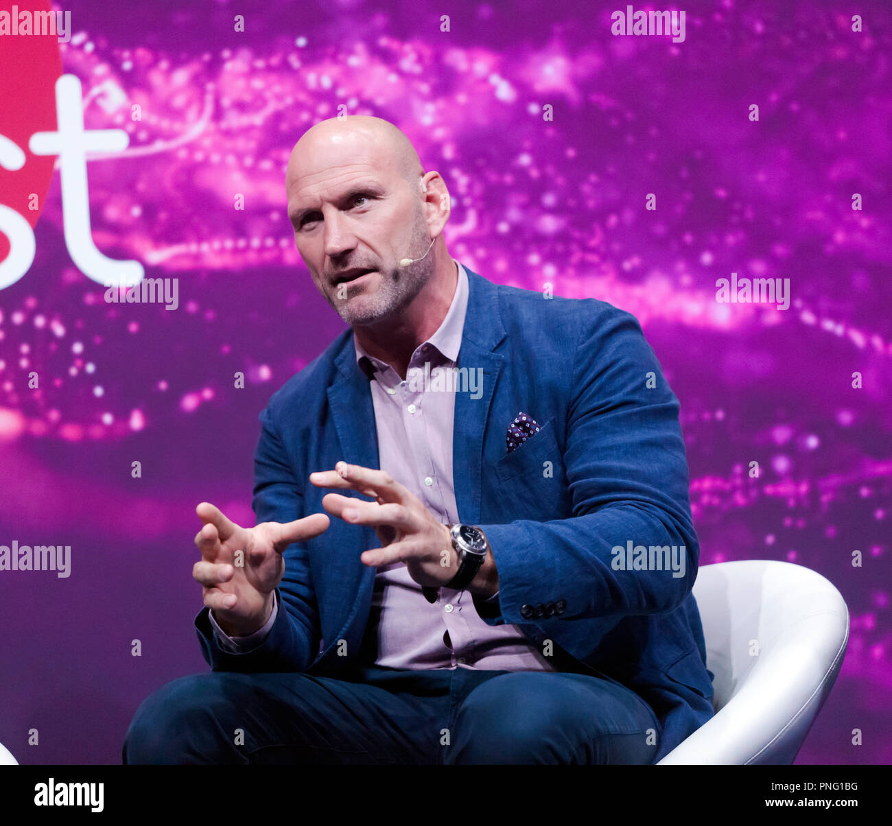 Angleterre rugby, capitaine, lawrence dallaglio Banque de photographies ...