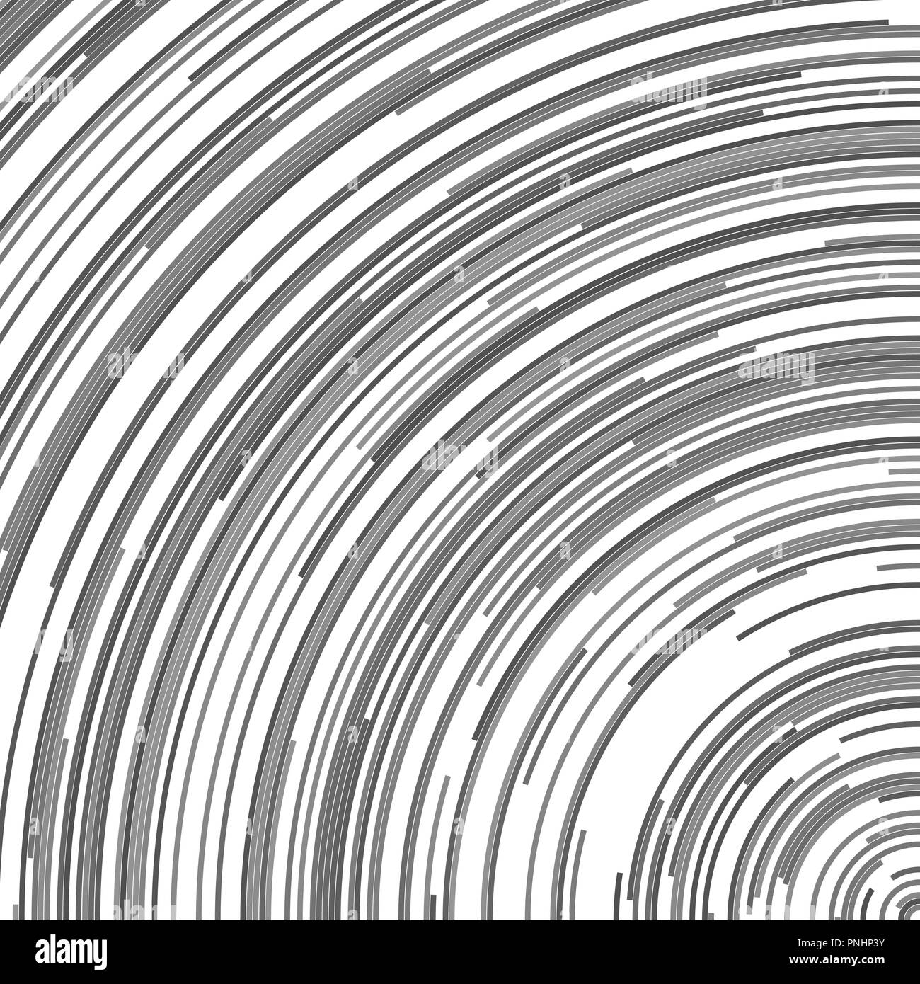 Courbes concentriques Banque d'images noir et blanc - Alamy