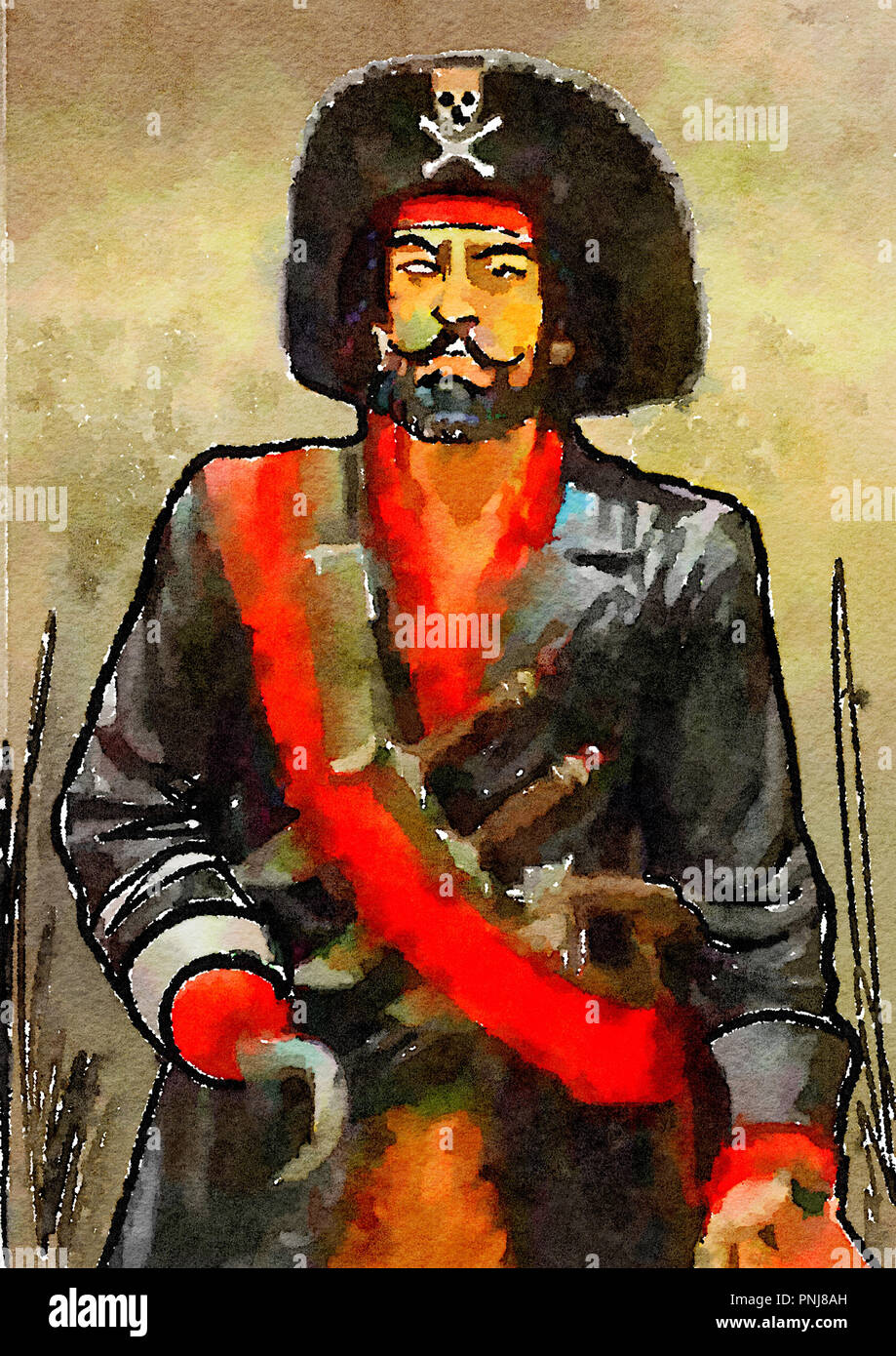 Pirate mascot logo Banque de photographies et d’images à haute ...