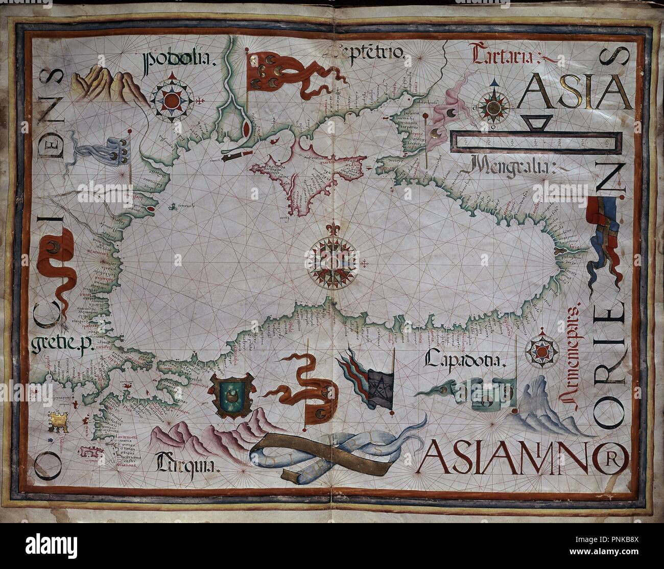 Mapa de asia menor Banque de photographies et d’images à haute ...