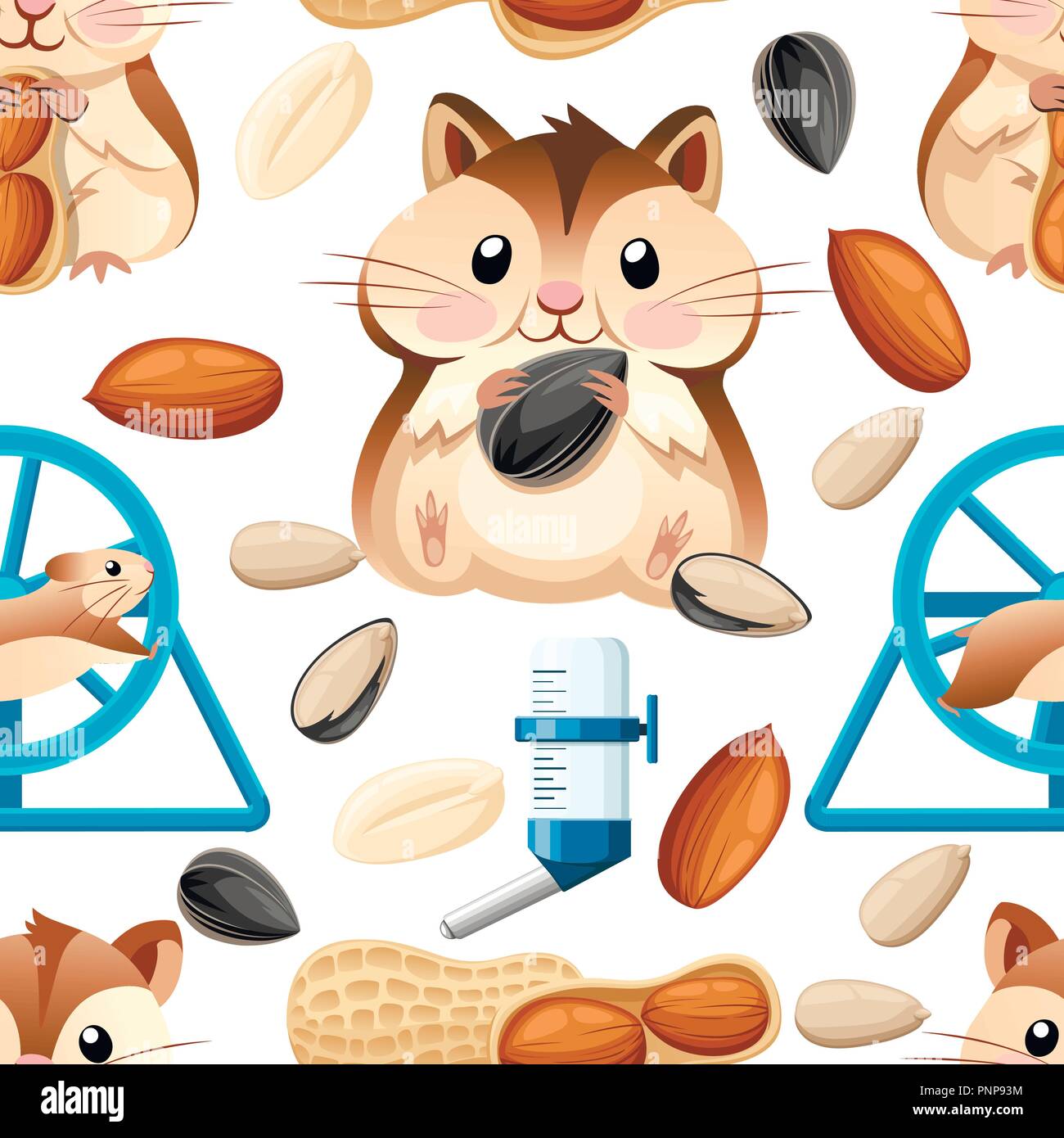Cute hamster Banque d'images vectorielles - Alamy