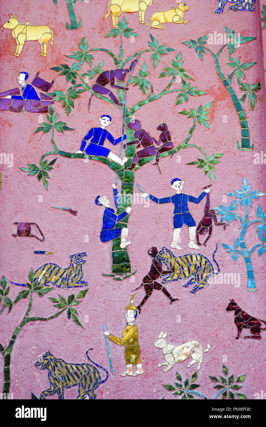 Art Asiatique. Le LAOS. Temple de Wat Xieng Thong Construído en el ...