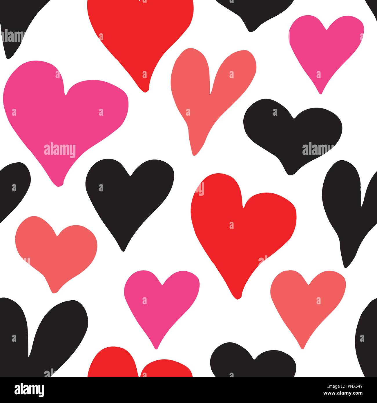 Symbole coeur motif transparent vector illustration. Doodle croquis ...