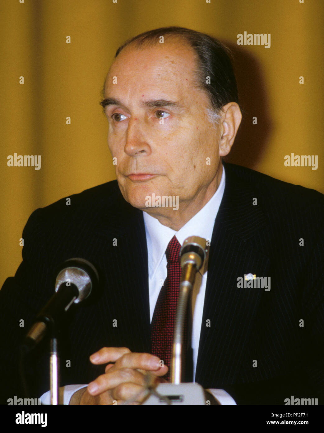 Francois mitterand president of france Banque de photographies et d ...