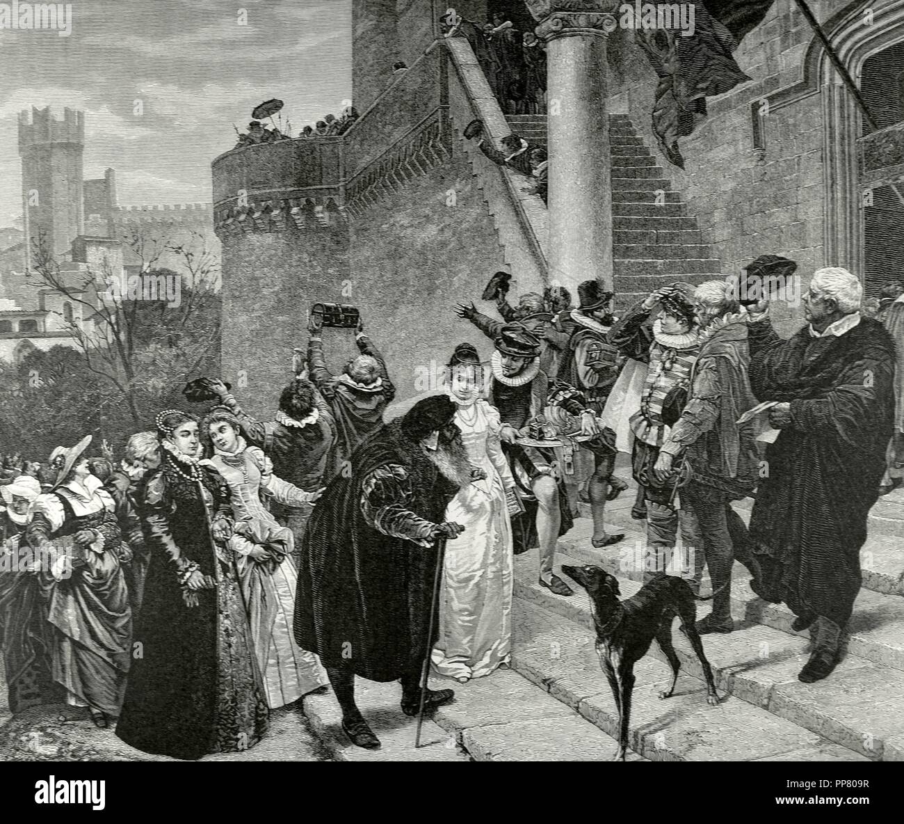 Taxe et impots au moyen age Banque de photographies et d’images à haute ...