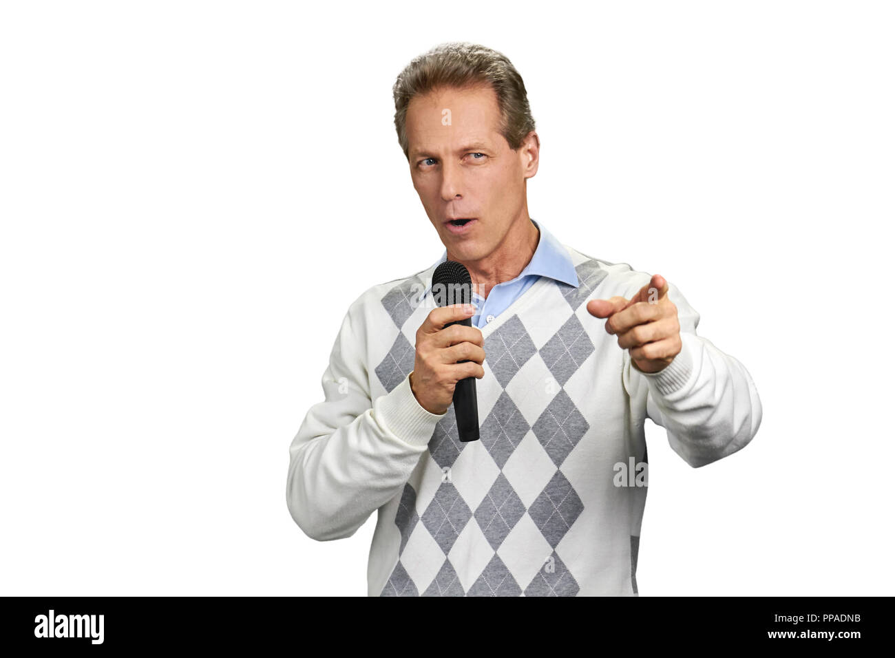 Indiquant avec le doigt Banque de photographies et d’images à haute ...