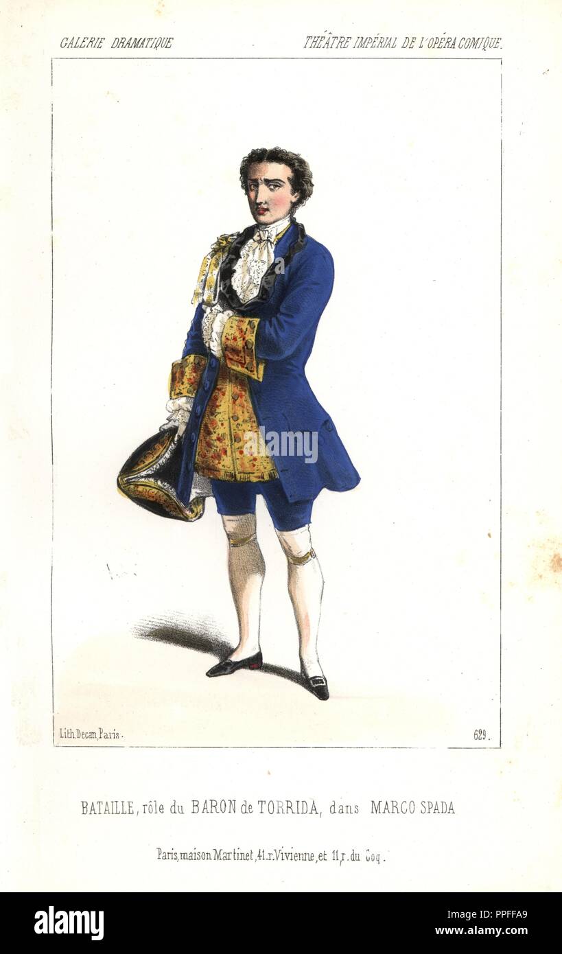 Charles Tilly (1822-1872) au 18e siècle le costume comme le Baron de ...