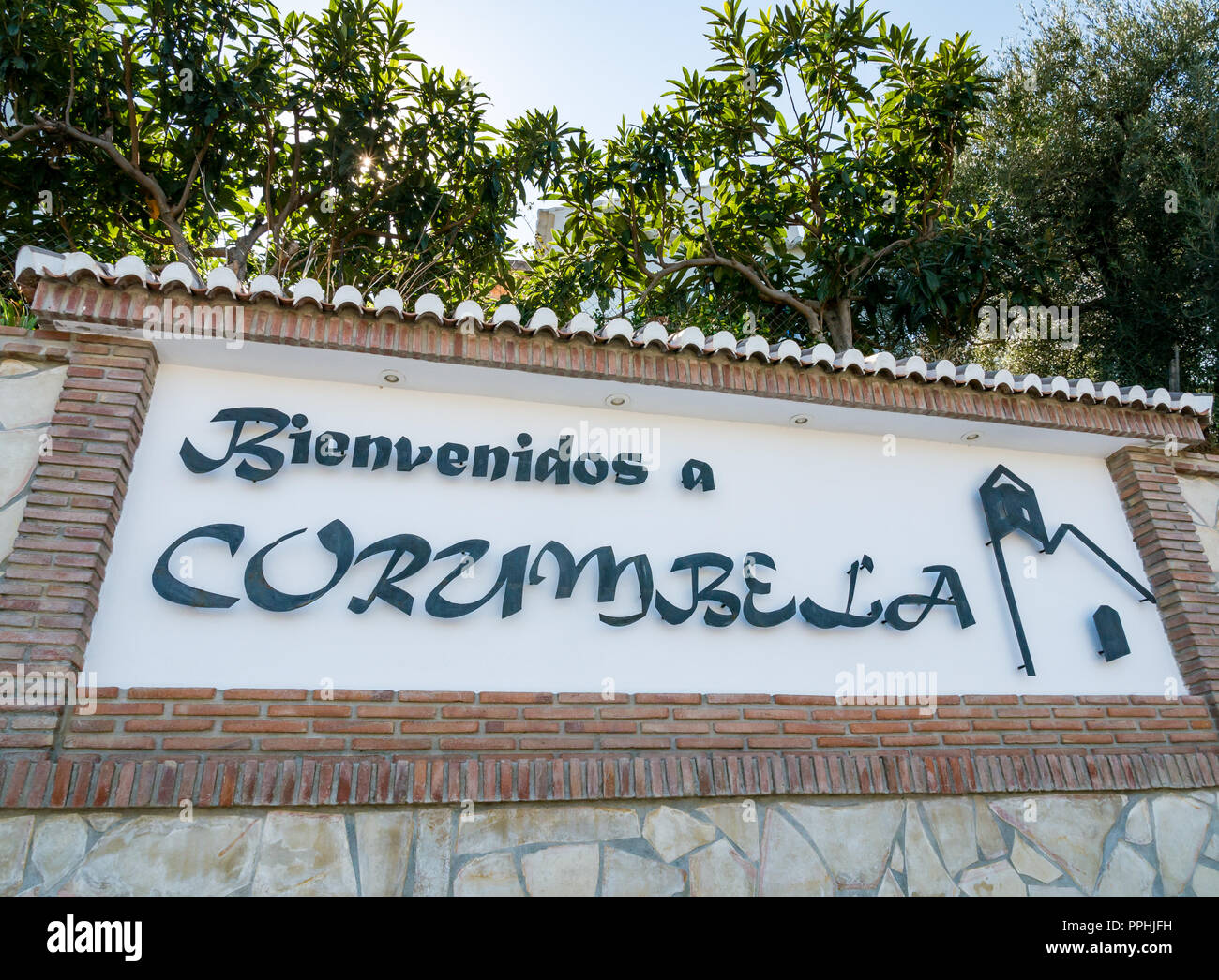 Panneau de bienvenue au village Banque de photographies et d’images à ...