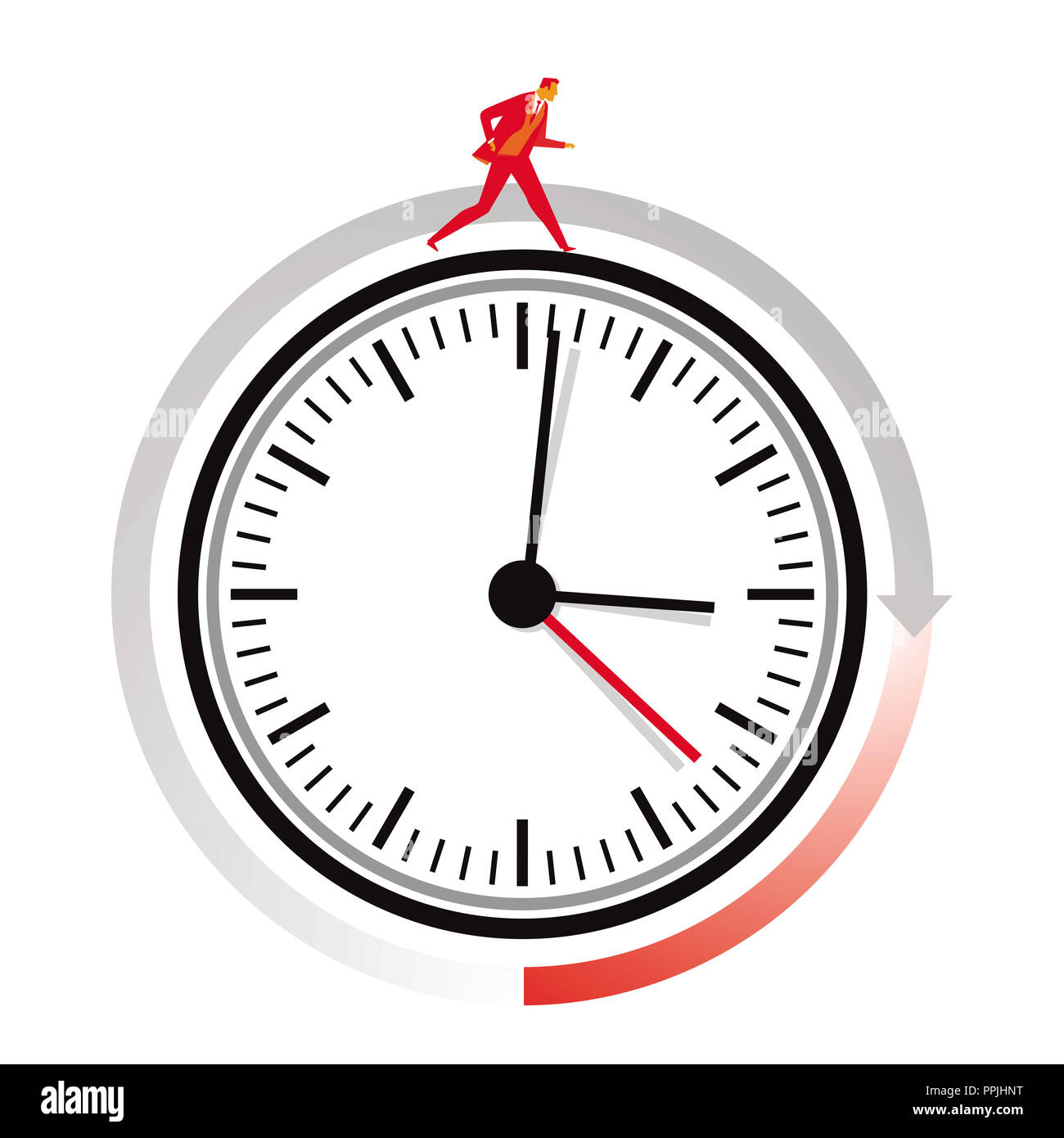 Concept de gestion du temps symbole icône Photo Stock - Alamy