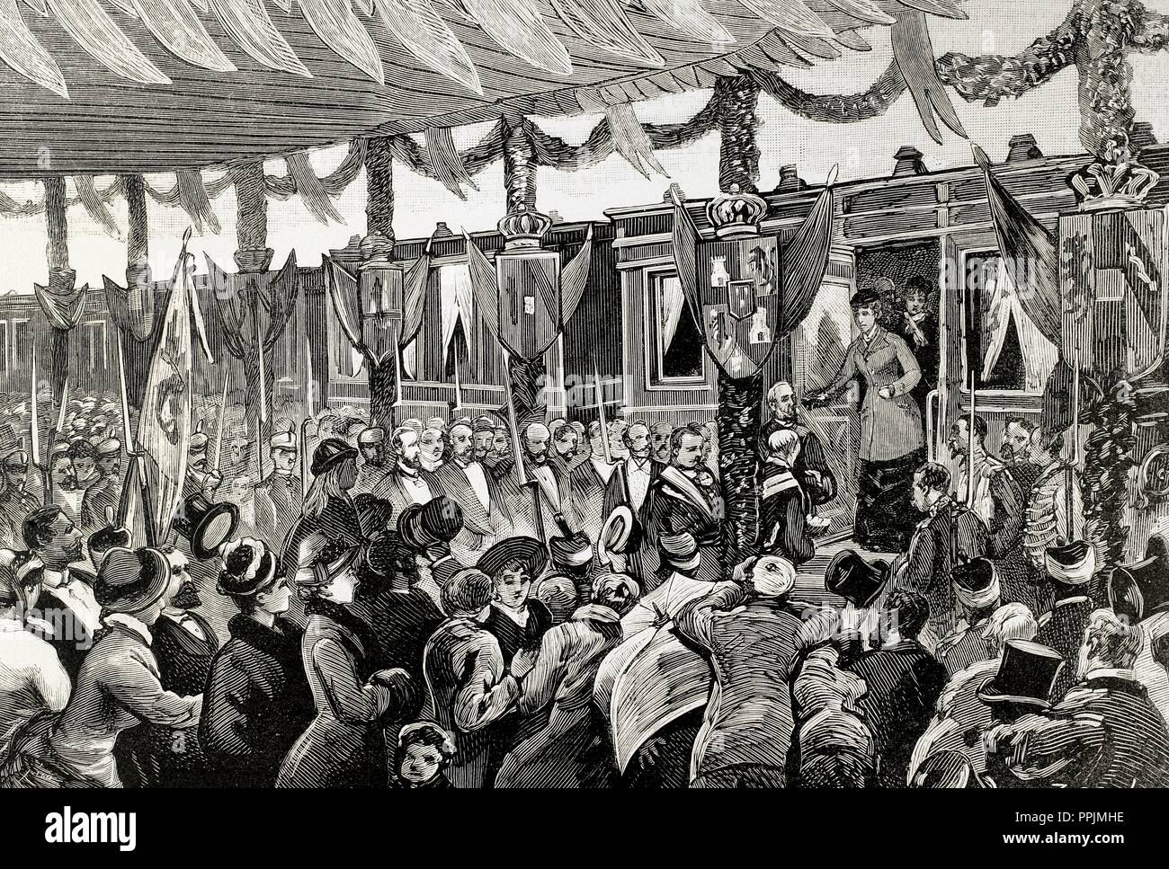 Visitar a la reina isabel ii Banque de photographies et d’images à ...