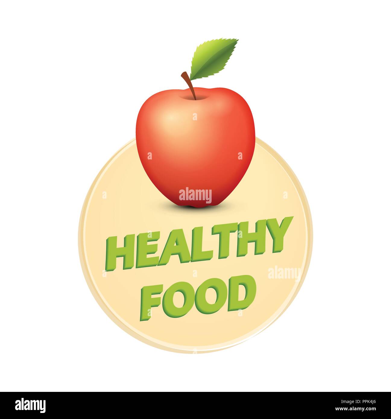 Healthy eating poster Banque d'images vectorielles - Alamy