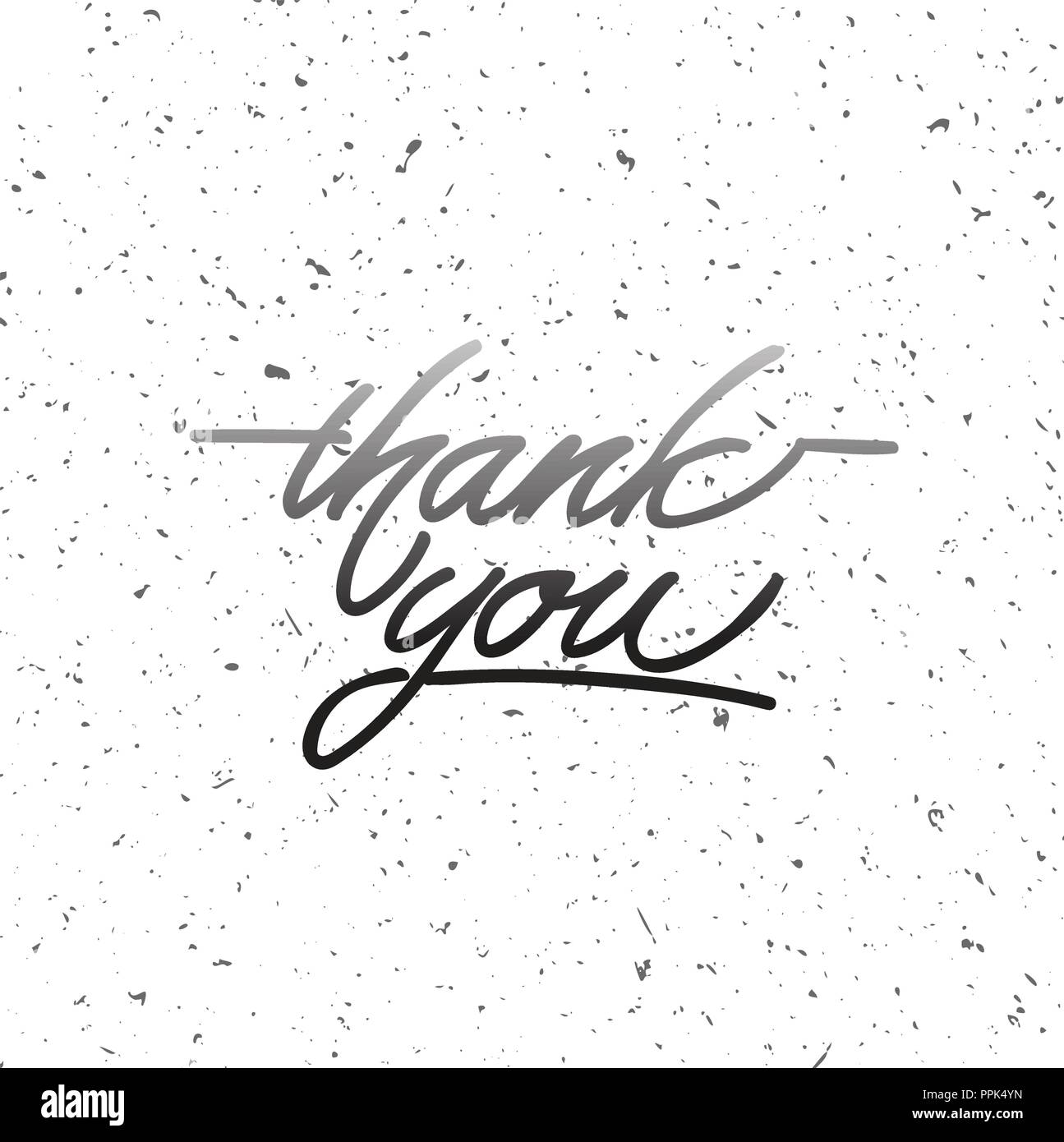 Merci - lettrage main inscription à maison de design, noir et blanc ...