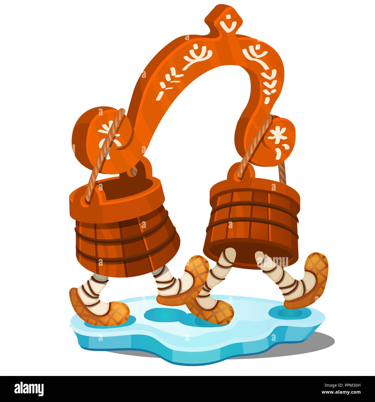 Vieux seaux Banque d'images vectorielles - Alamy