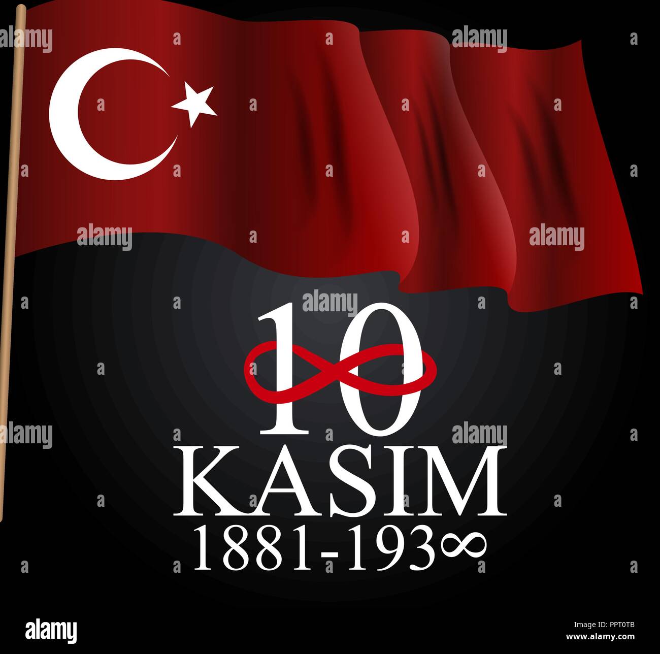 10 novembre fondateur de la République de Turquie, Mustafa Kemal ...