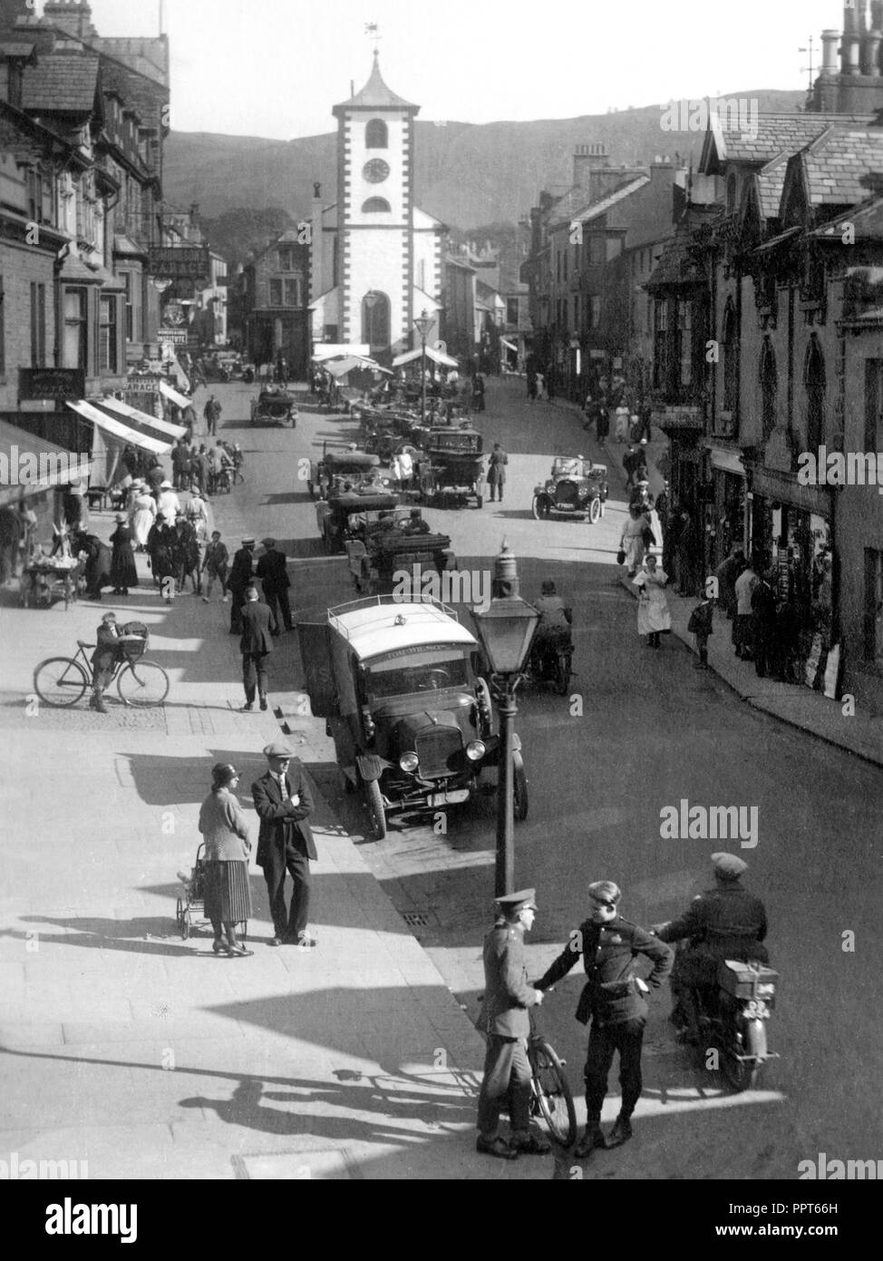 Moto début des années 1900 Banque d'images noir et blanc - Alamy