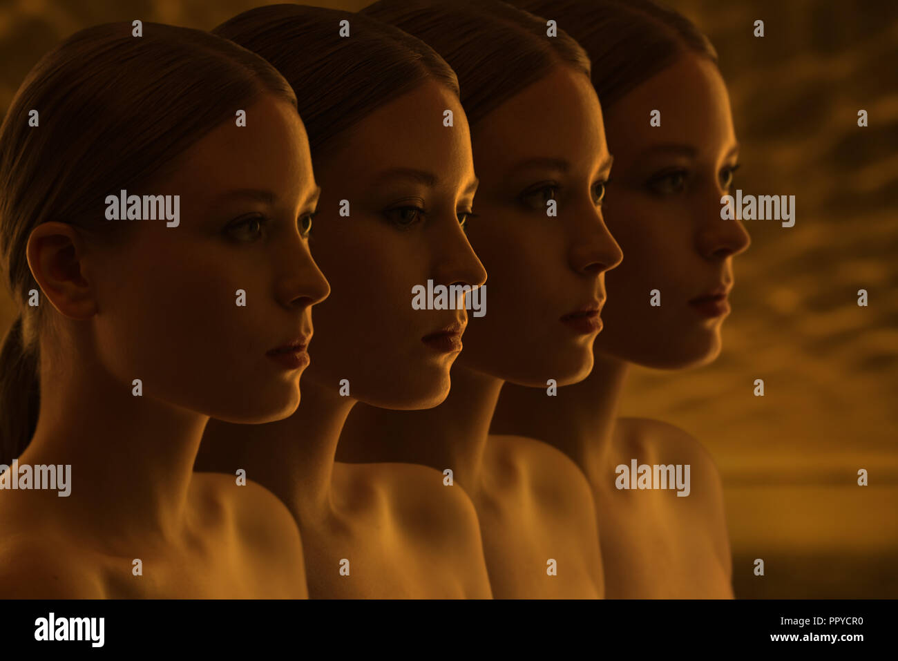 Clone cloning woman Banque de photographies et d’images à haute ...