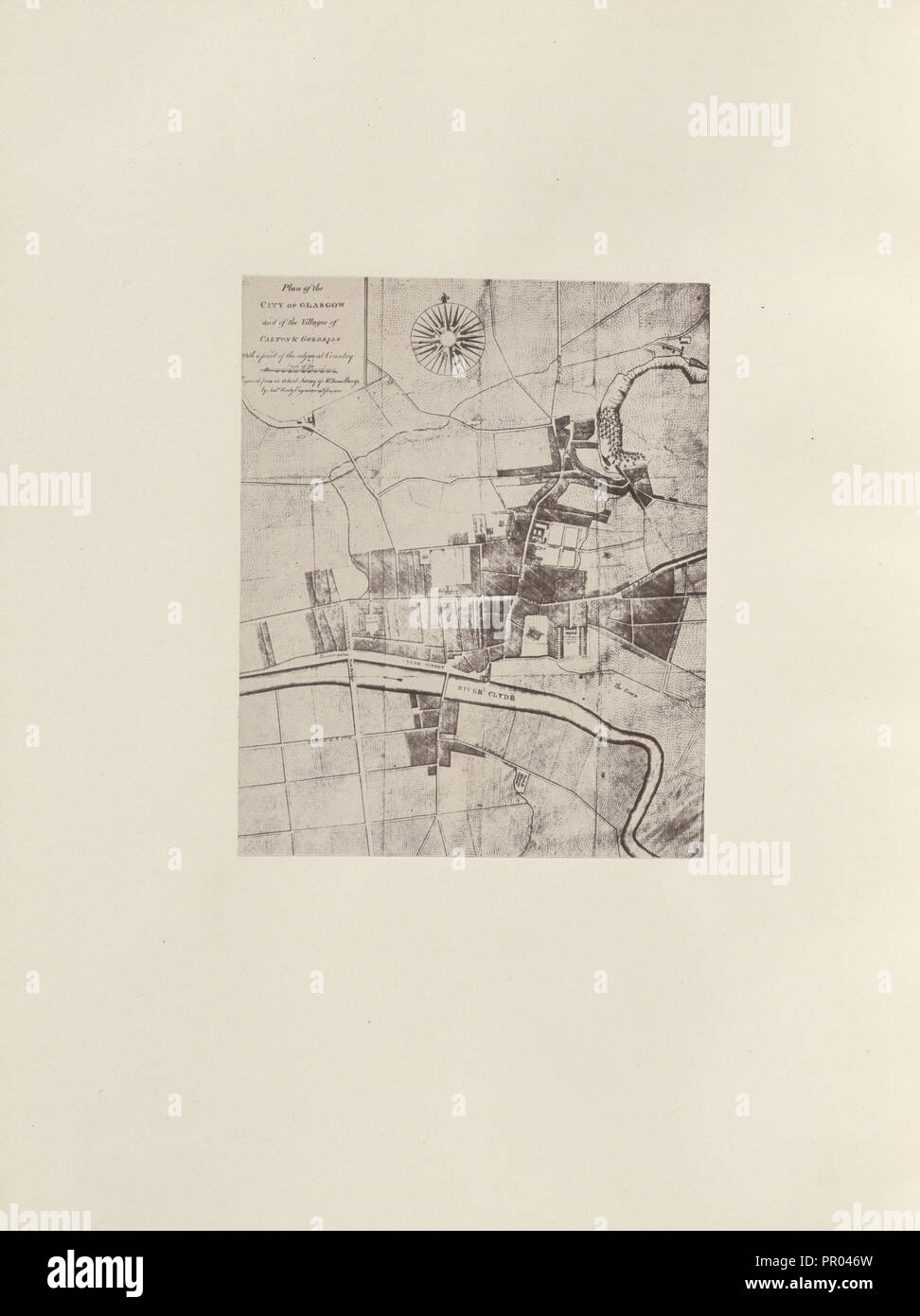 Map of glasgow scotland Banque de photographies et d’images à haute ...