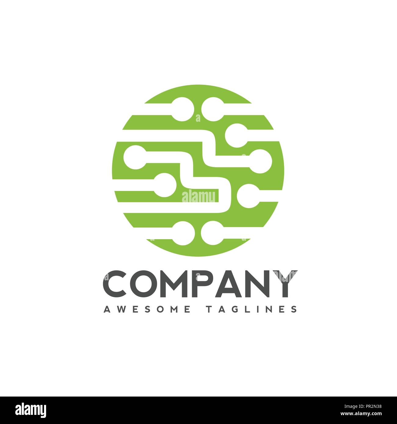 L'électronique numérique, Creative design de logo logo circuits ...