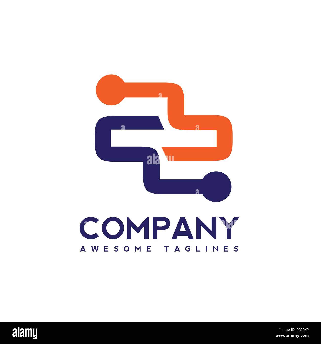 L'électronique numérique, Creative design de logo logo circuits ...