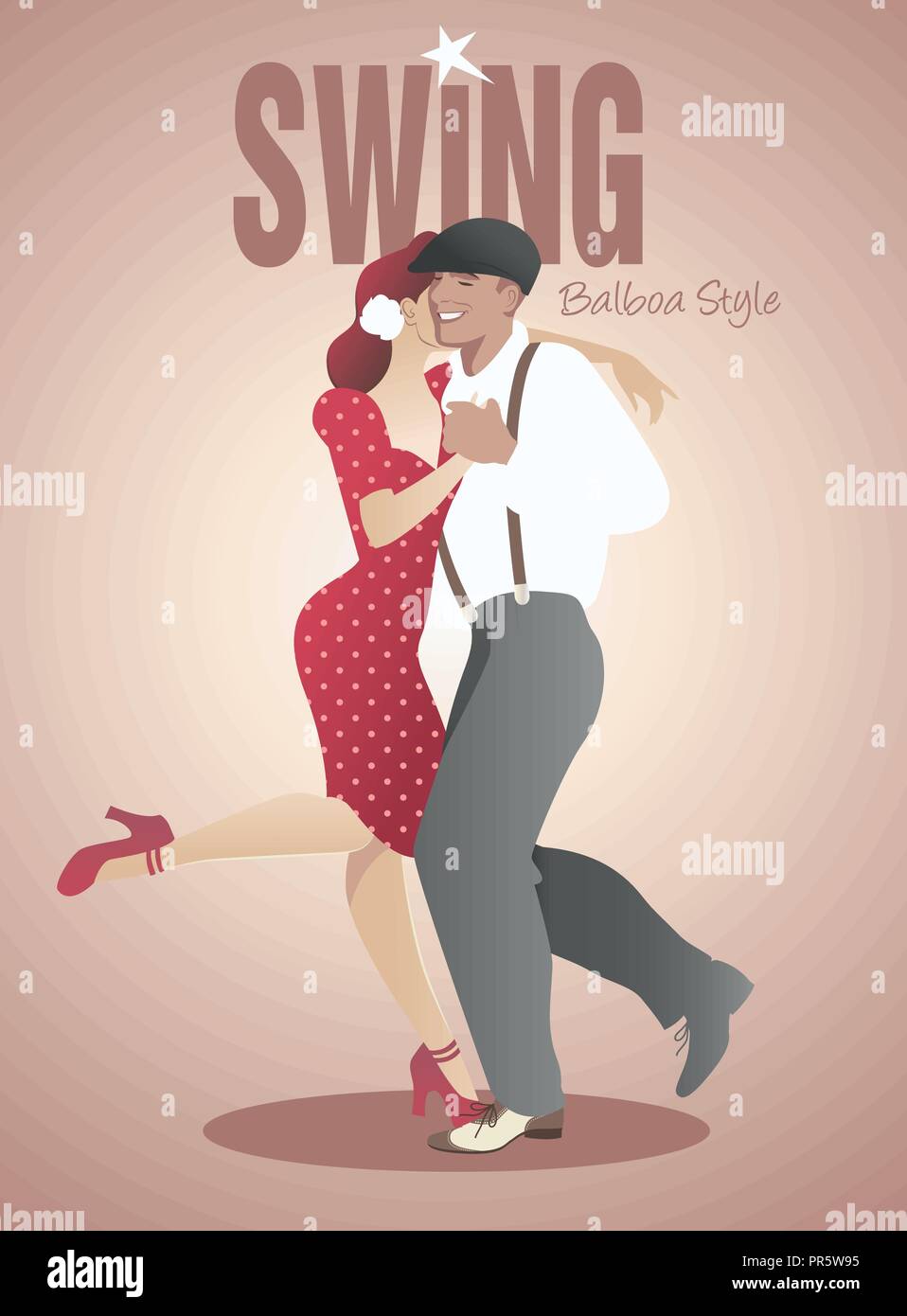 Pin up paire Banque d'images vectorielles - Alamy