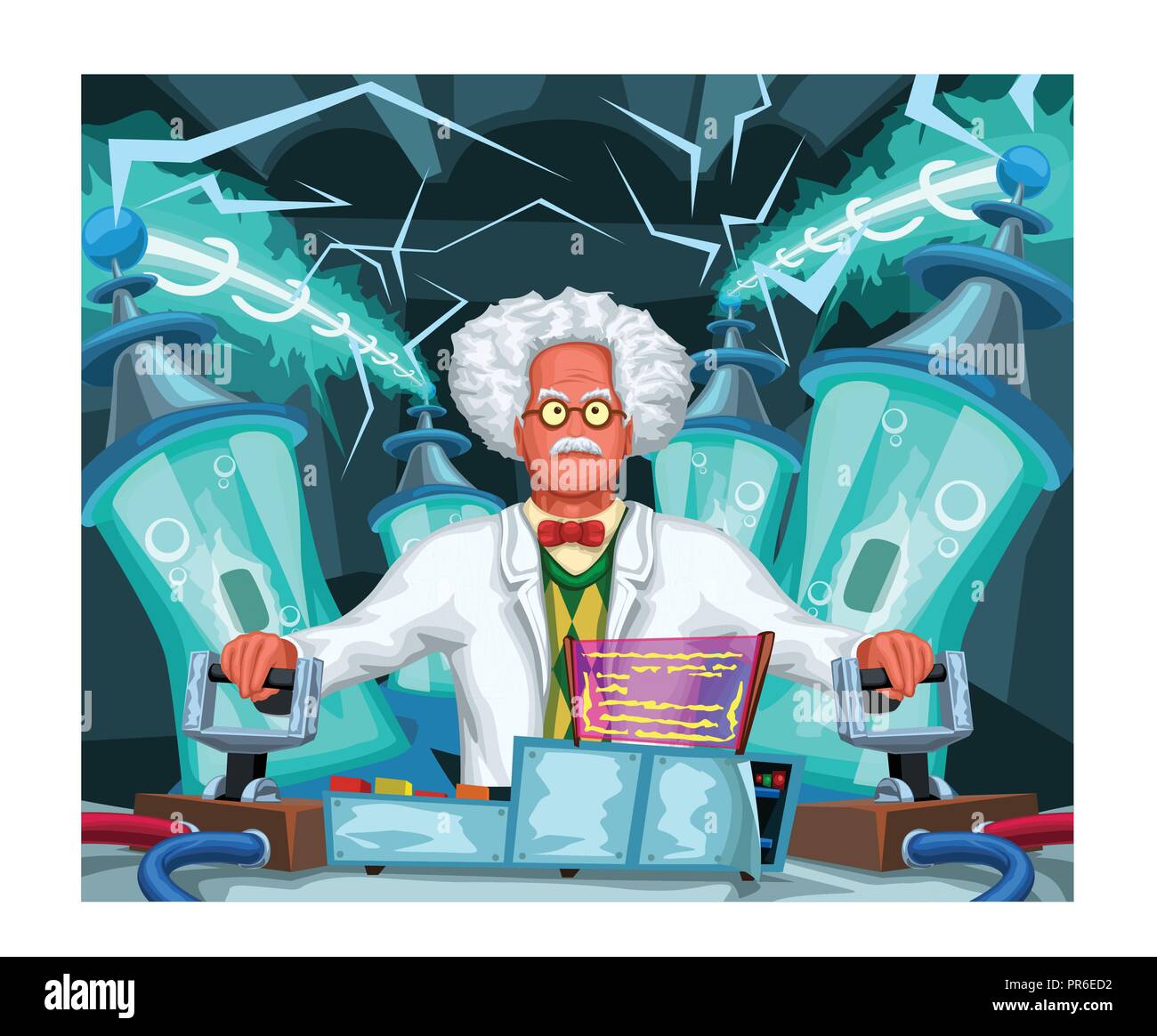 Laboratoire scientifique fou Banque d'images détourées - Alamy