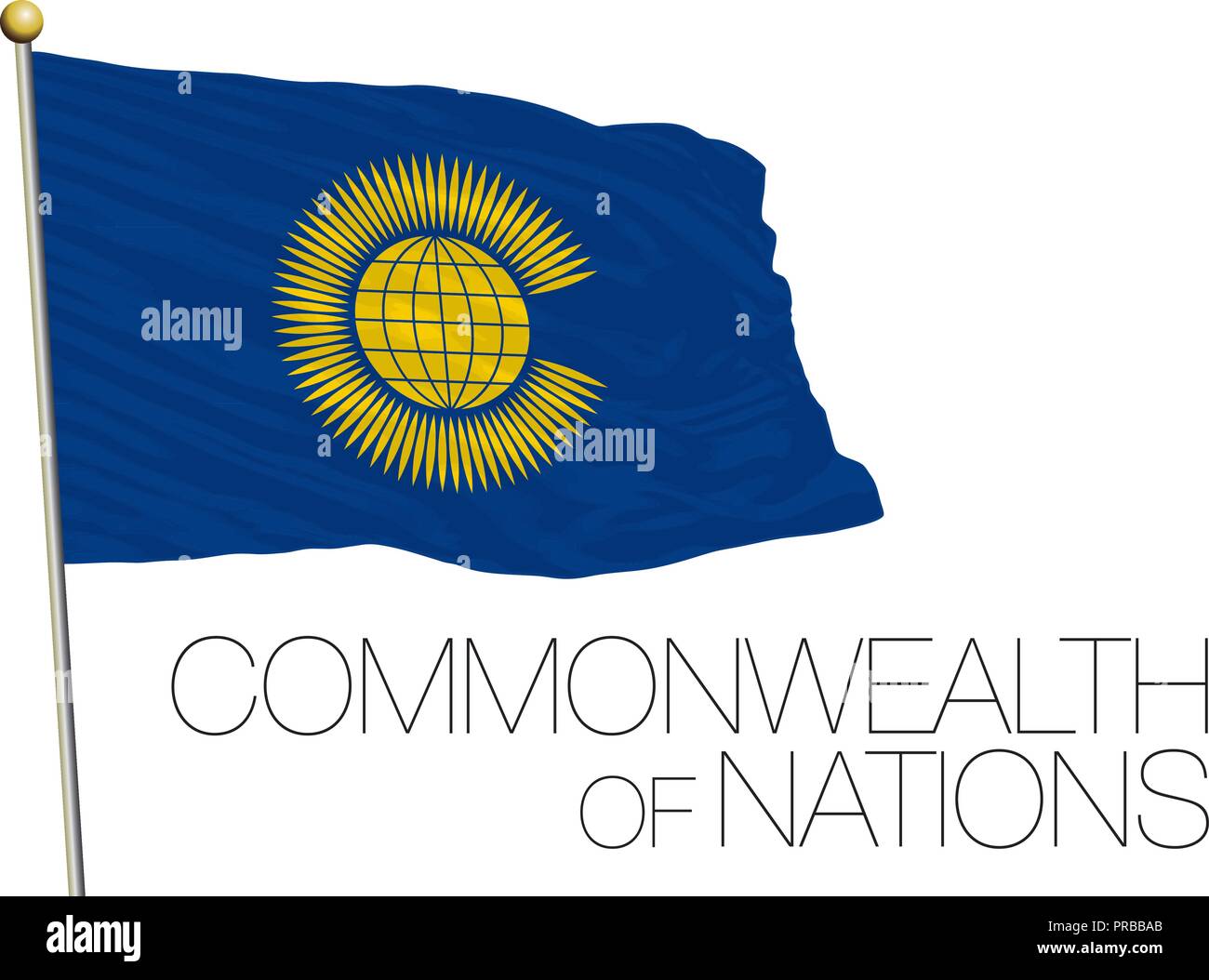 Drapeau du Commonwealth, vector illustration Image Vectorielle Stock ...