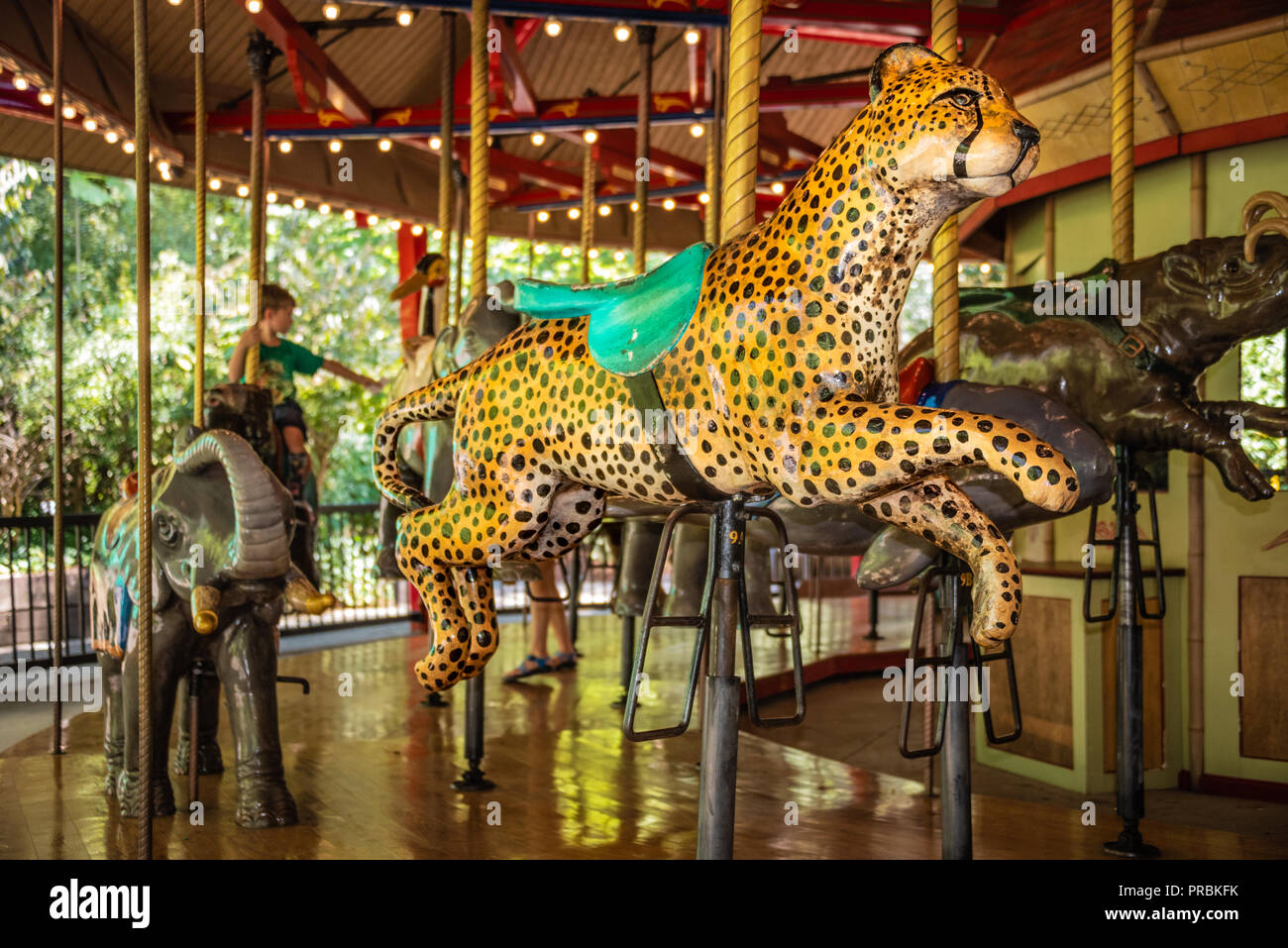 Animals carousel carousel Banque de photographies et d’images à haute ...