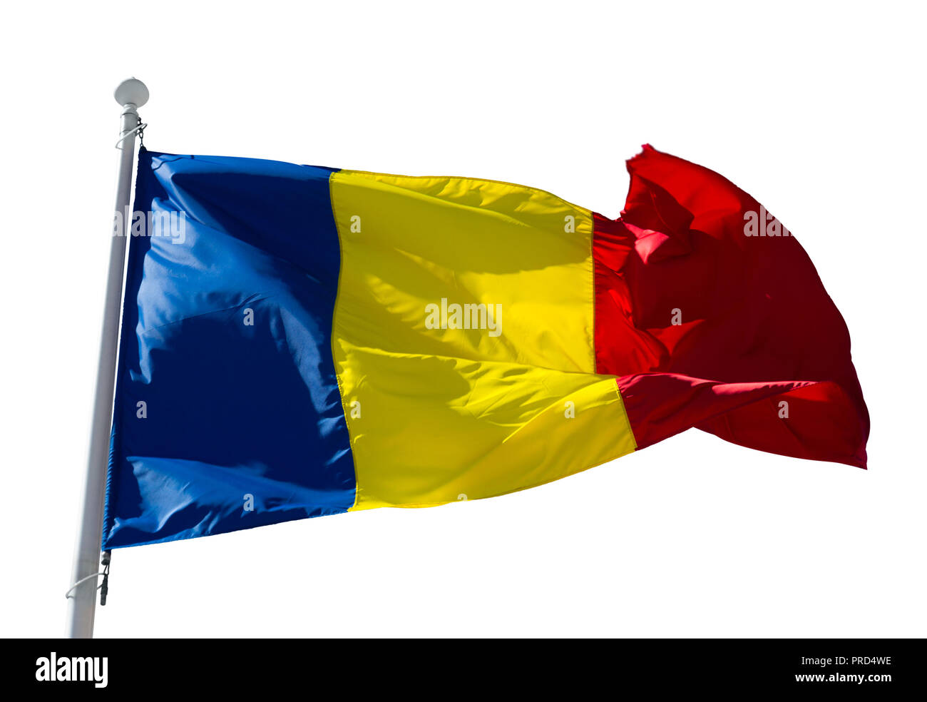 Drapeau tricolore roumain Banque d'images détourées - Alamy