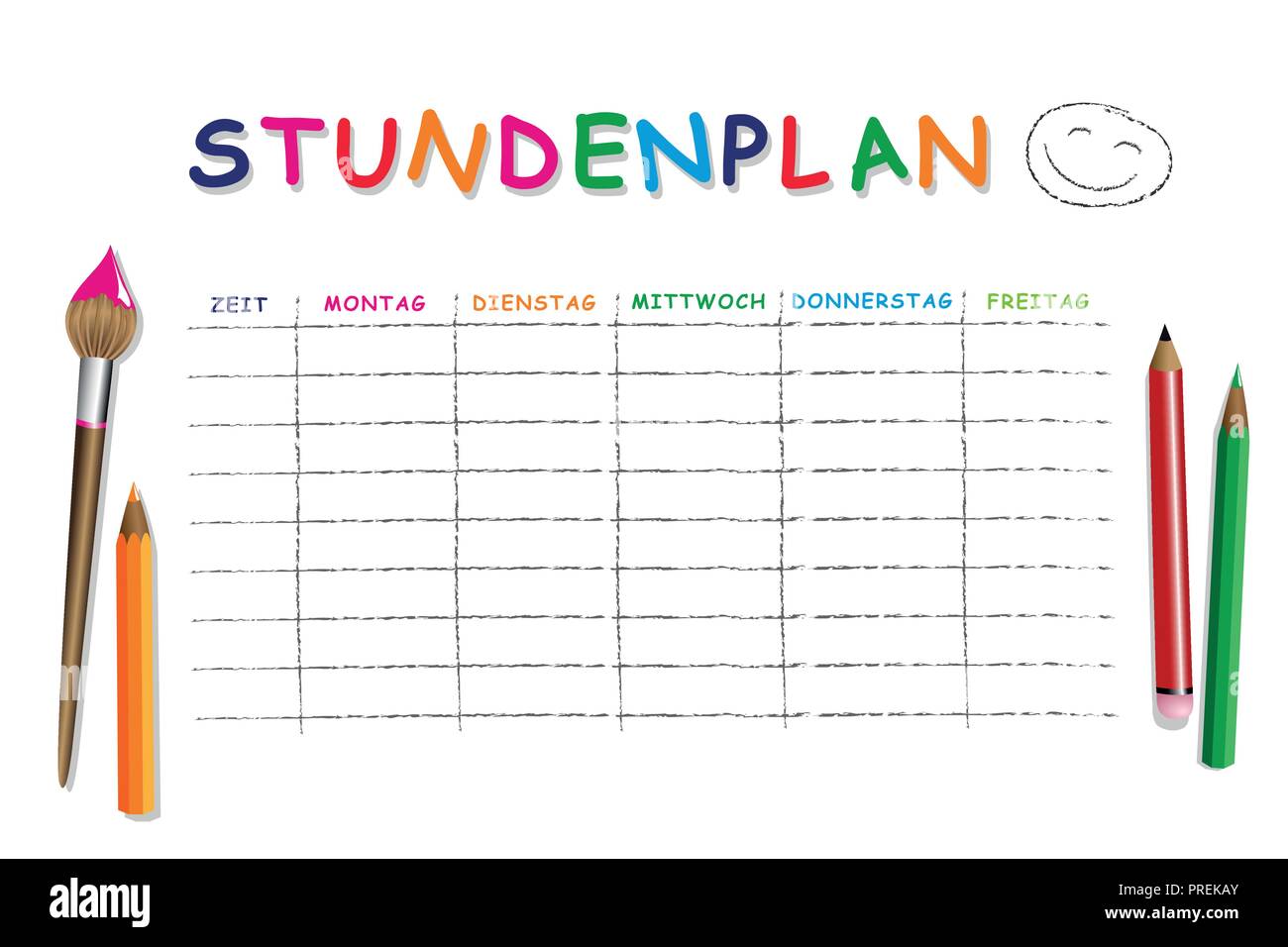 Calendrier de l'école coloré les étudiants ou les élèves avec des jours ...